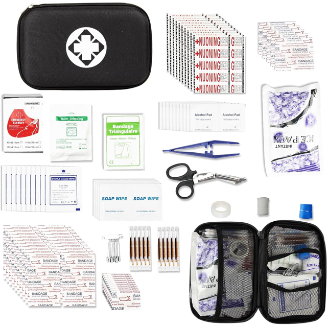 Compact First Aid Kit for Car Home Essentials 273PCS Emergency First Aid Sets for Outdoor Indoor ...