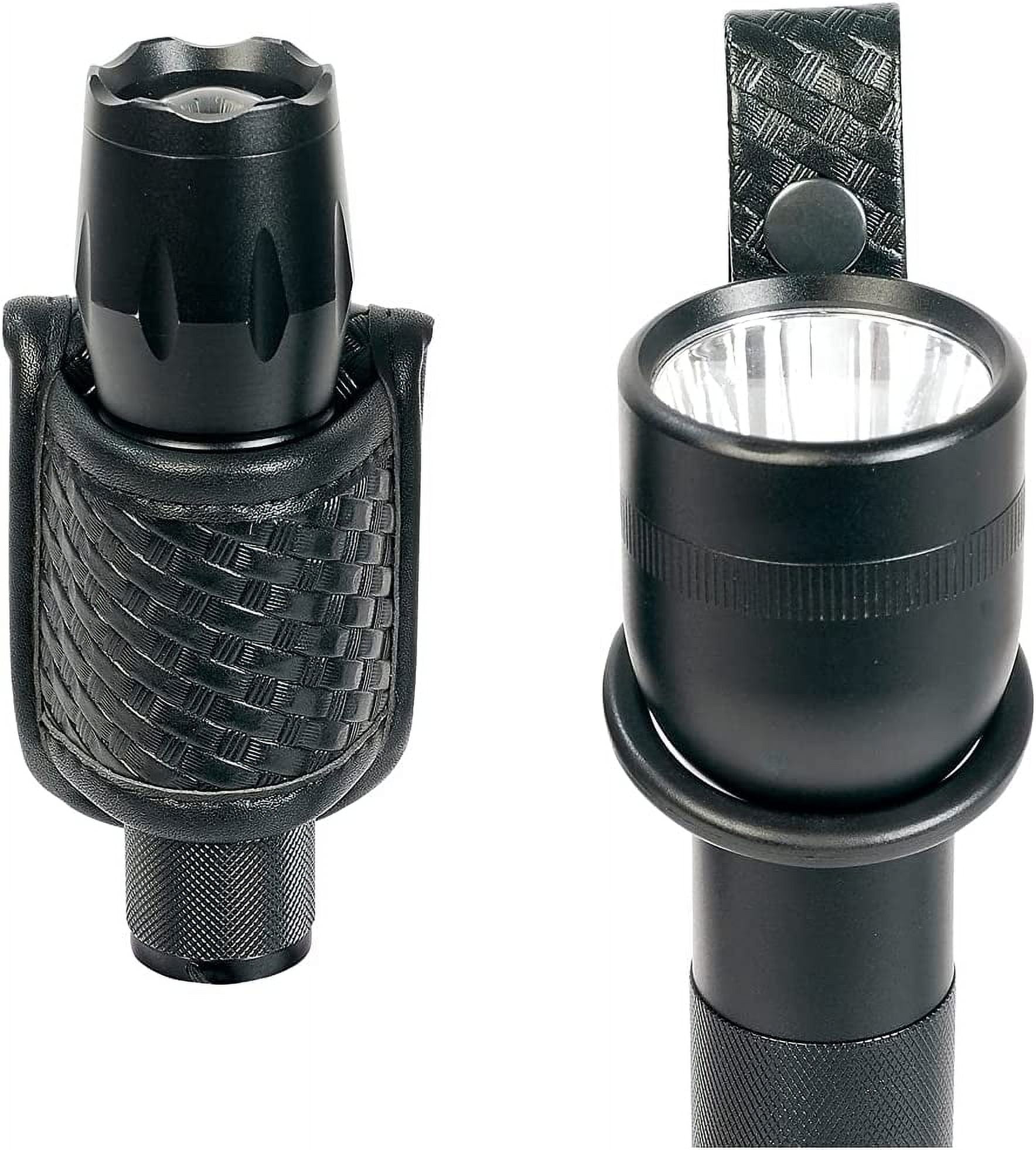 Compact Flashlight Holder(Open Top)+ Flashlight Ring Strap Holder Hold ...