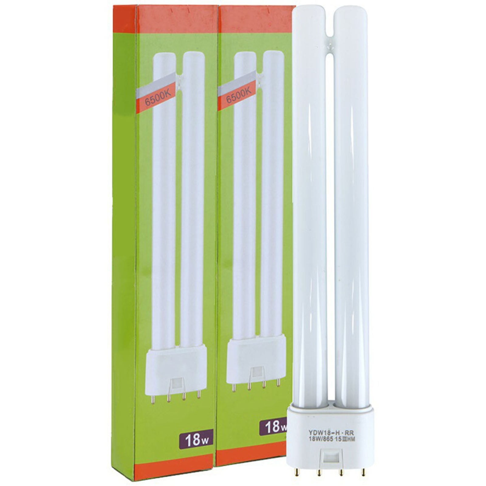 Compact Fluorescent Light Bulbs 6500 White Light 3 Color H Tube Lamp ...