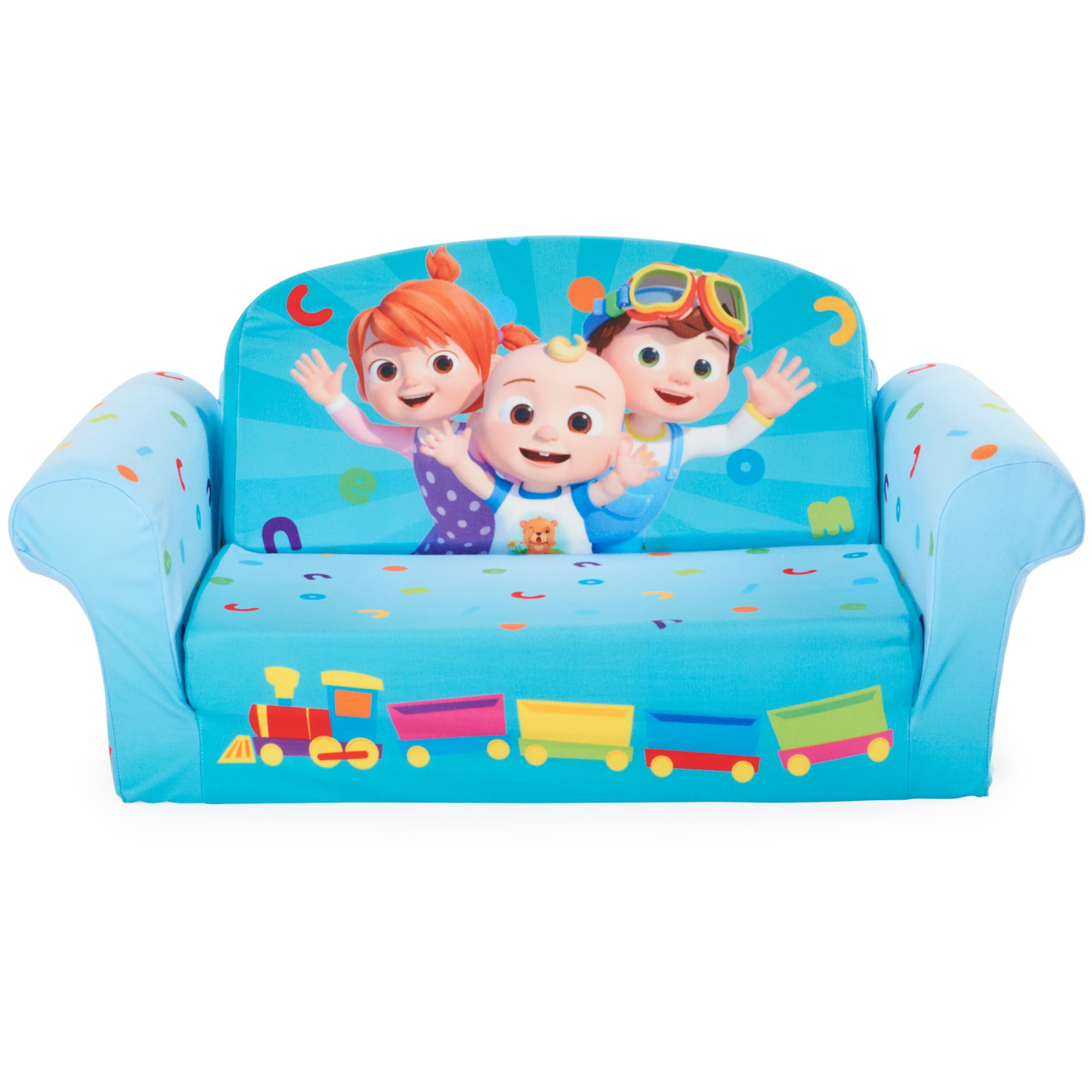 Compact Foam Sofa for Toddlers, Flip Open Design Converts to 3ft ...