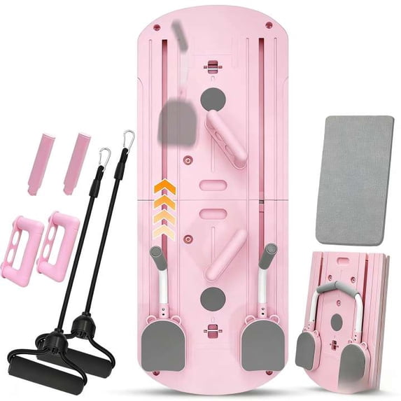Compact Foldable Pilates Workout Machine, 8-in-1 Portable Home Pilates ...