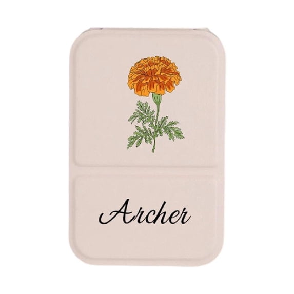 Compact Folding Cosmetic Mirrored With Adjustable Stand Travel Portable ...