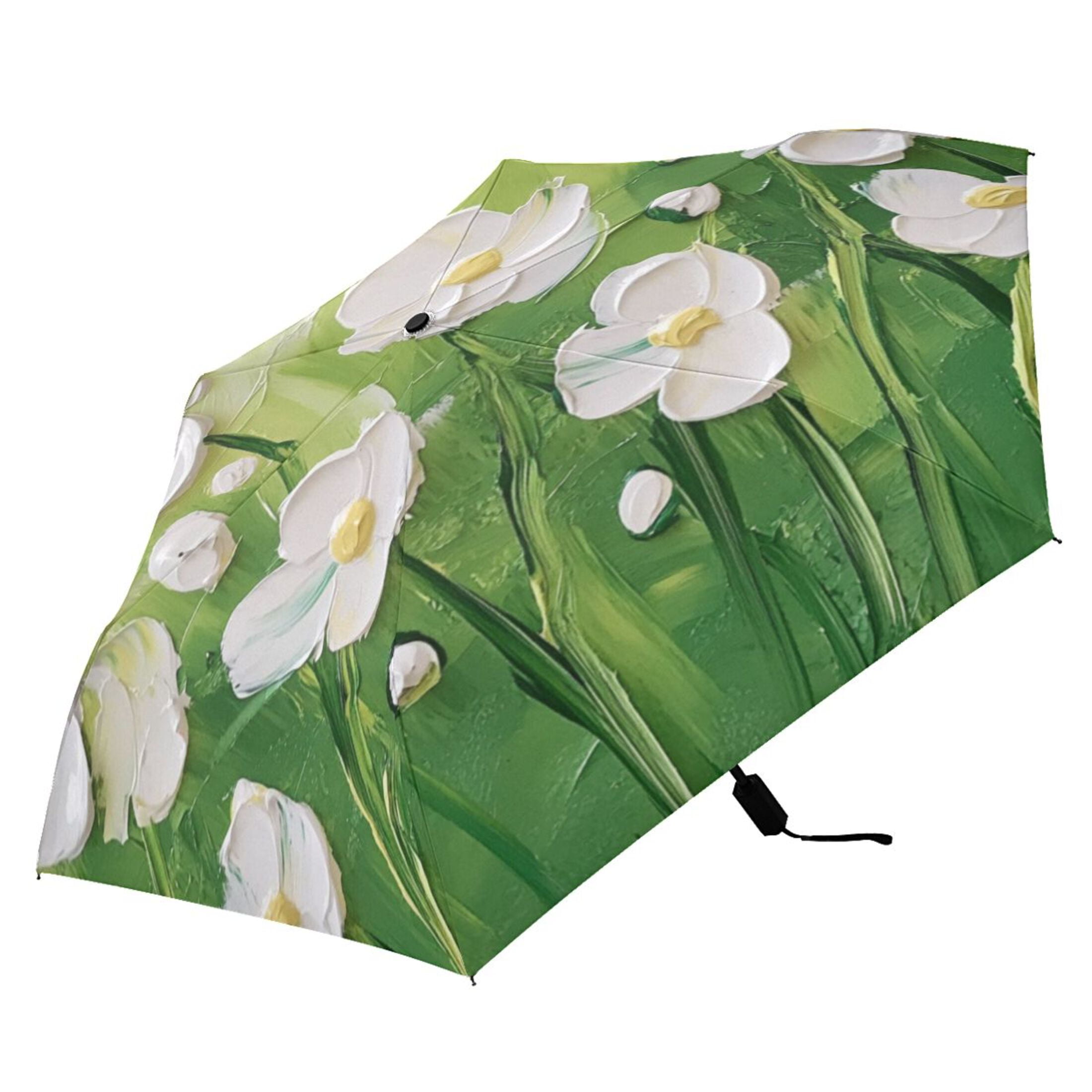 Compact Folding Umbrella for Rain Windproof Travel Umbrella for Sun ...