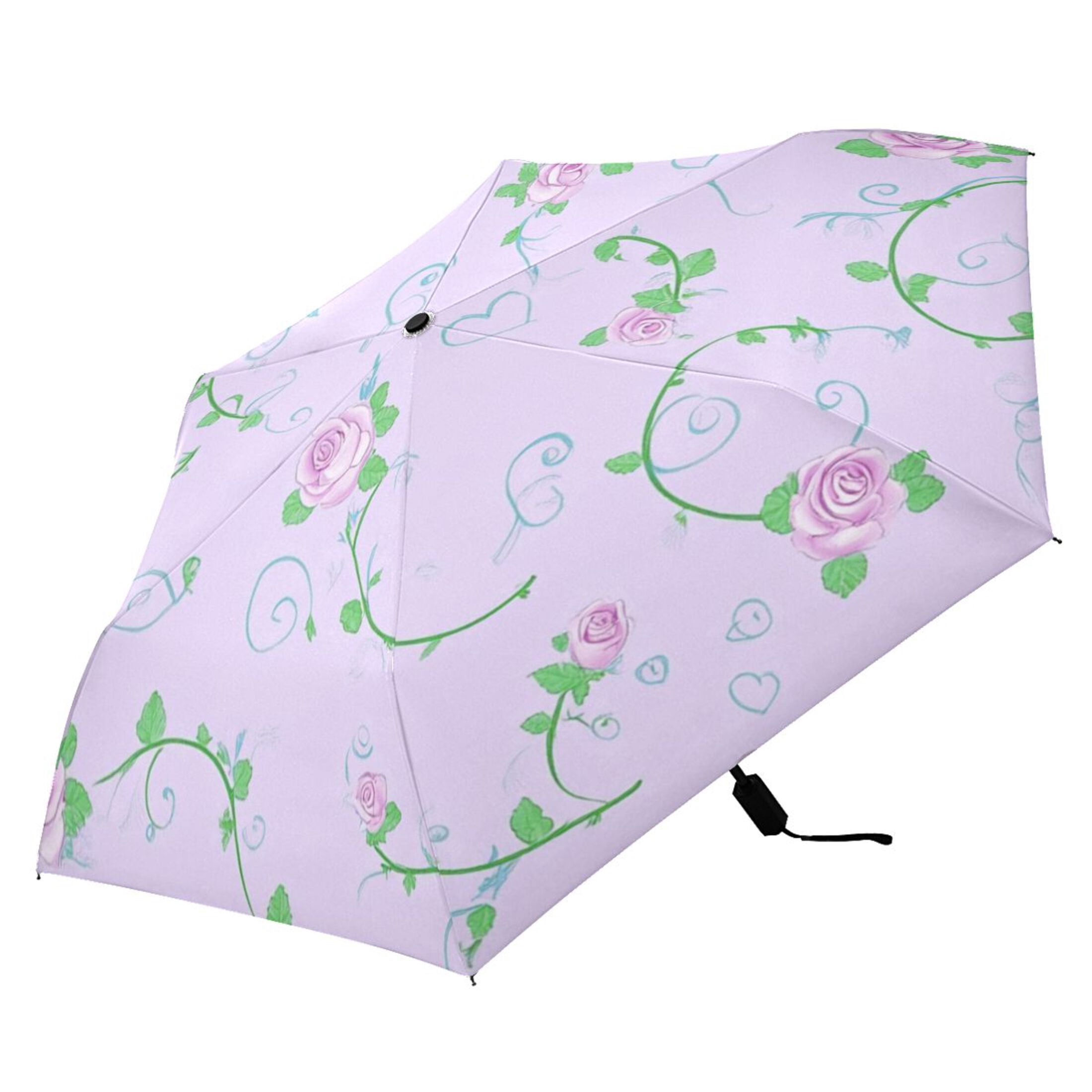 Compact Folding Umbrella for Rain Windproof Travel Umbrella for Sun ...