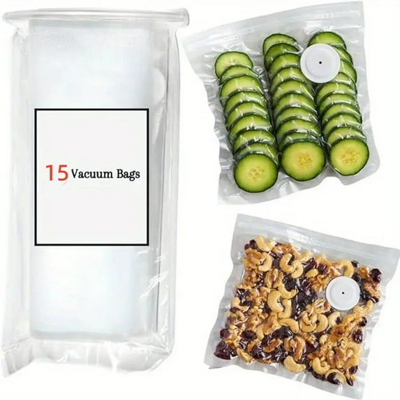Compact Food Vacuum Sealer(Vacuum Sealer+ 10 Reusable Vacuum Bags ...