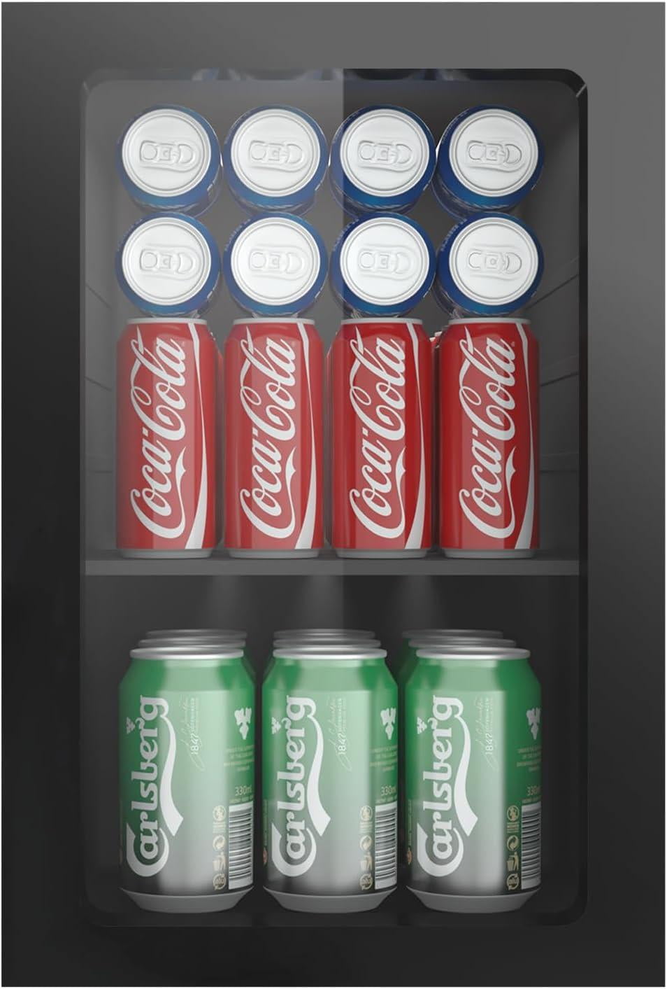 Compact Freestanding Beverage Refrigerator, 24 Can/ 20L Mini Fridge ...