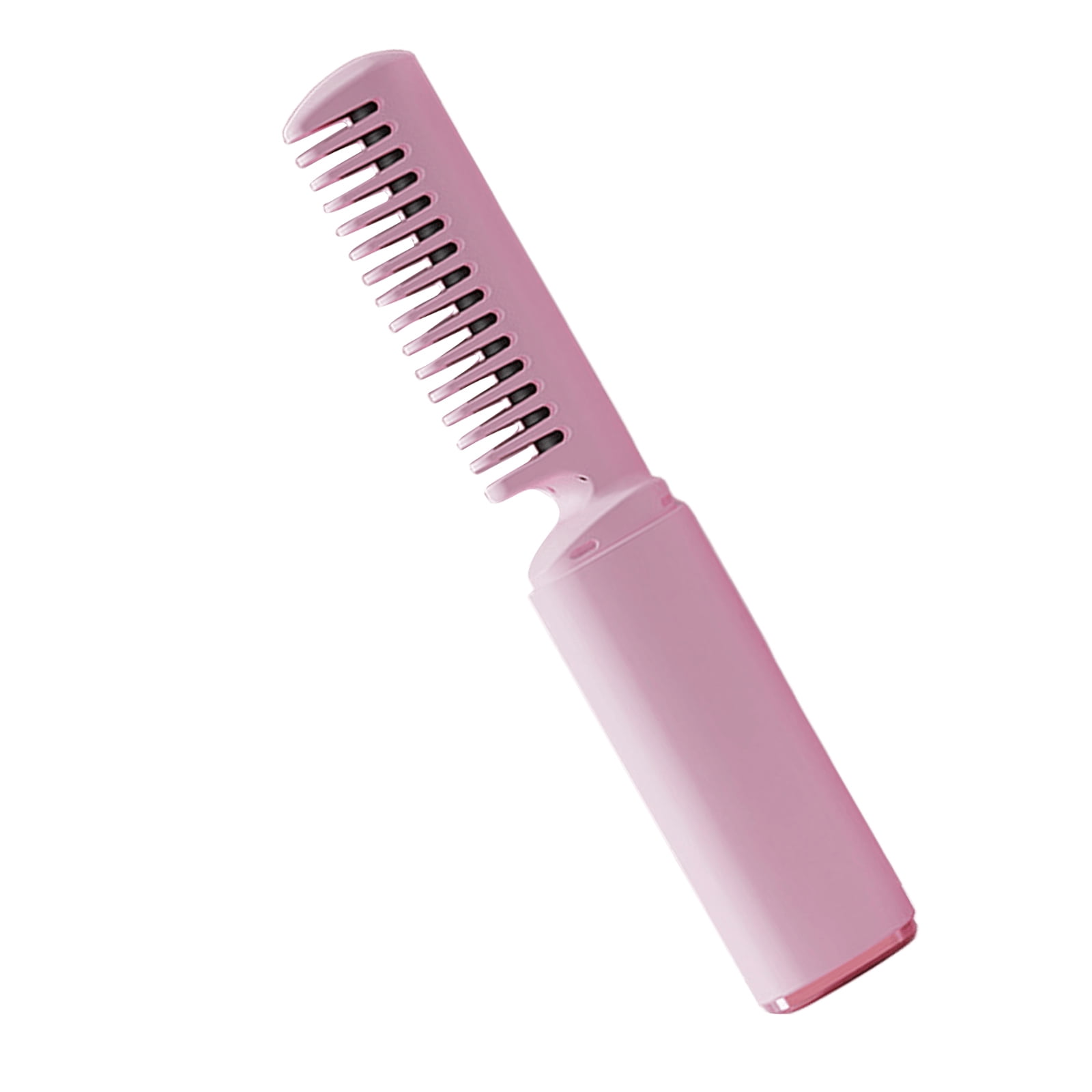 Compact Hair Straightening Brush Cordless and Rechargeable Styling Comb 3 Levels Fast Heating ...