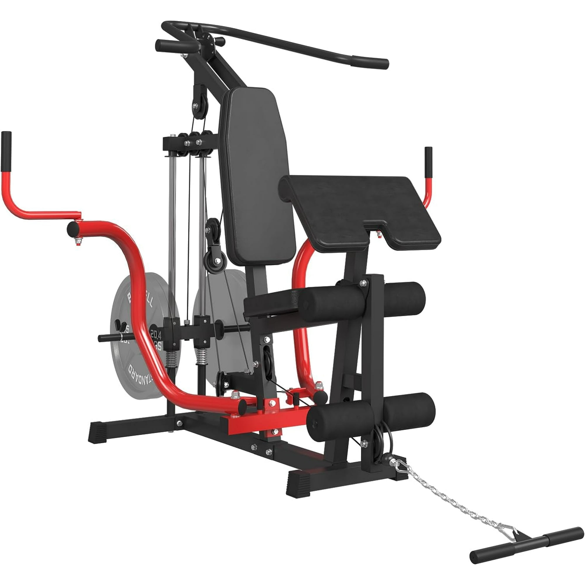 Compact Home Gym Station, 800lb Capacity Leg Extension Machine, Chest ...