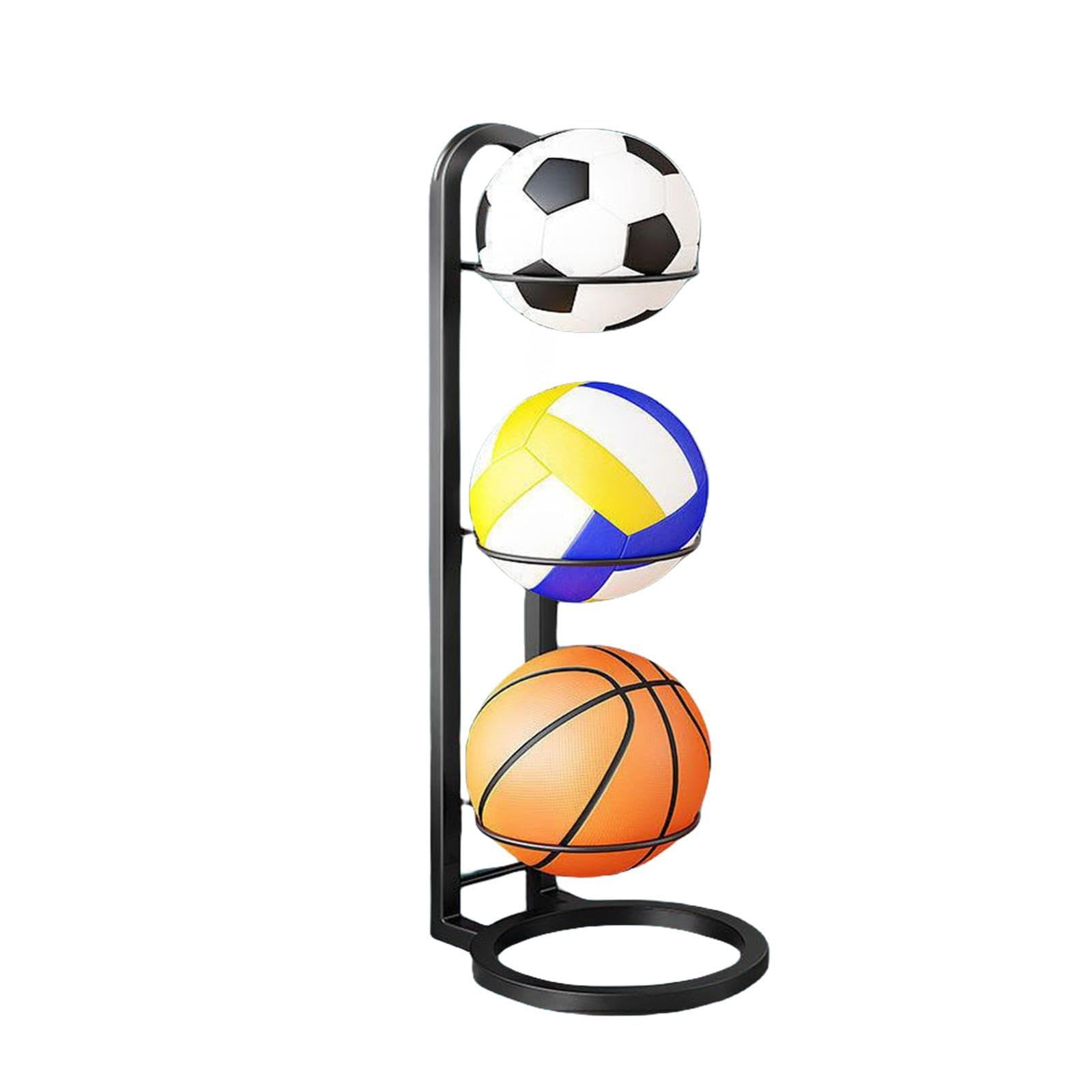 Compact Home Indoor Soccer & Basketball Storage Rack Space Saving ...