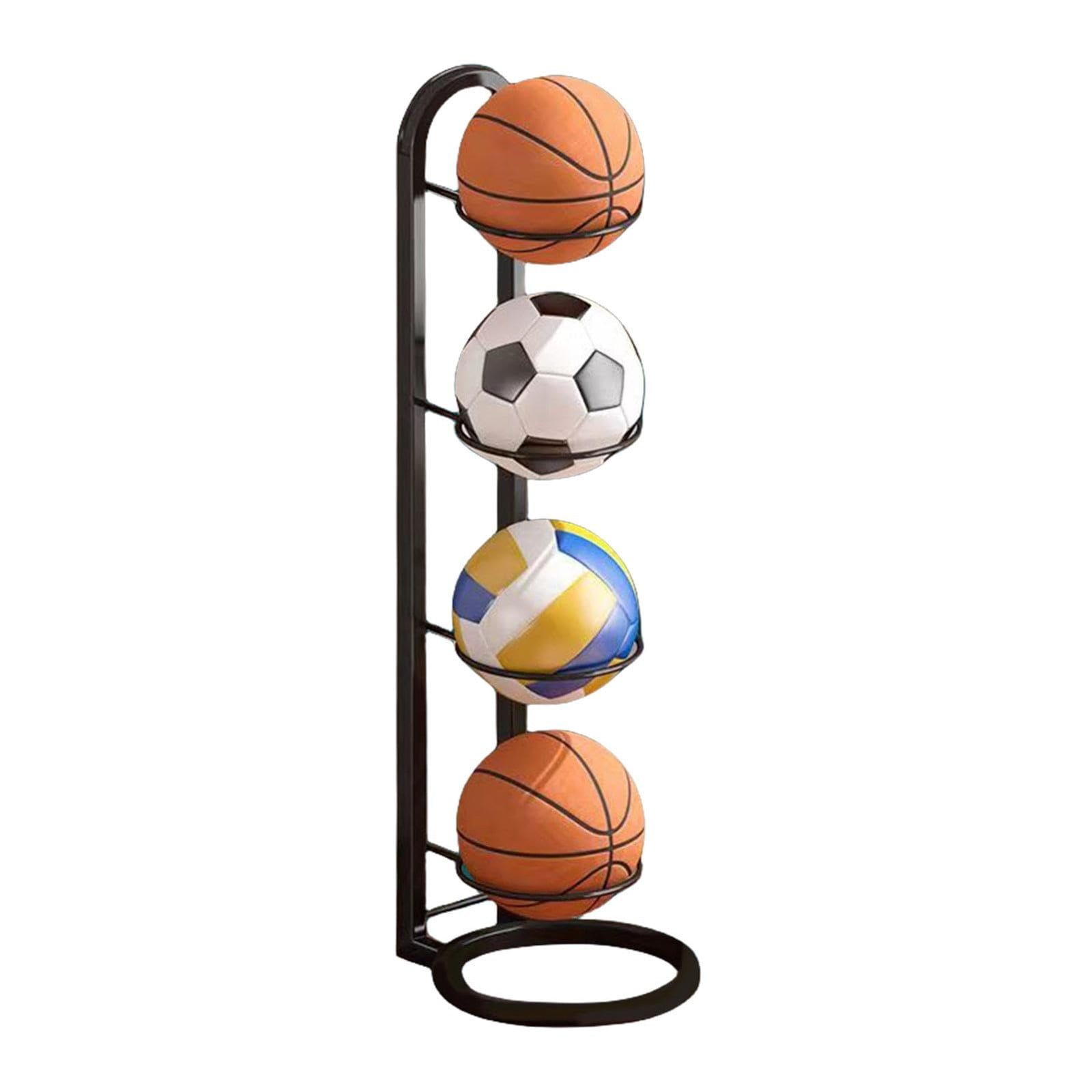 Compact Home Indoor Soccer & Basketball Storage Rack Space Saving ...