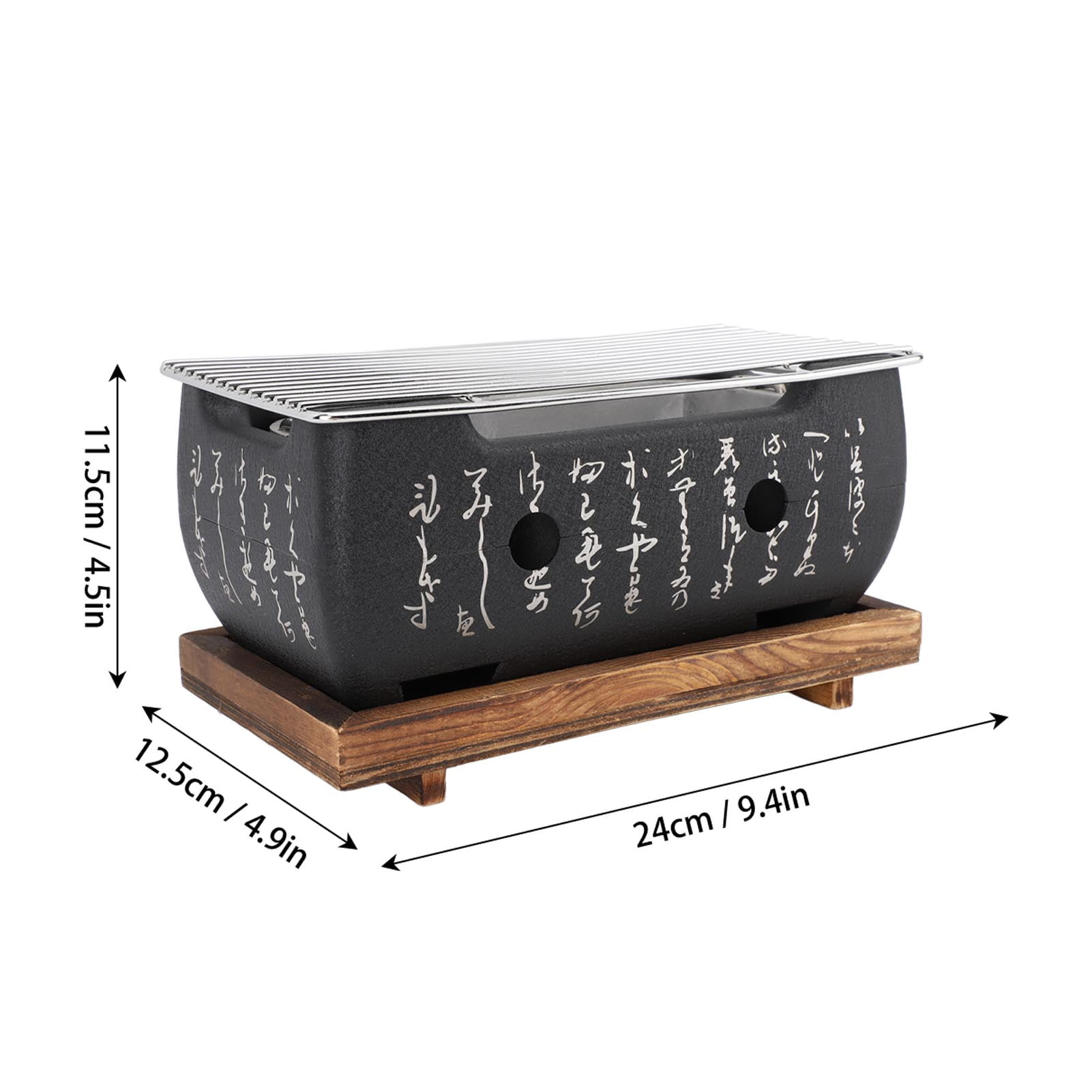 Compact Japanese Grill, Rapid Heating Charcoal BBQ For Meats Rice Cakes ...