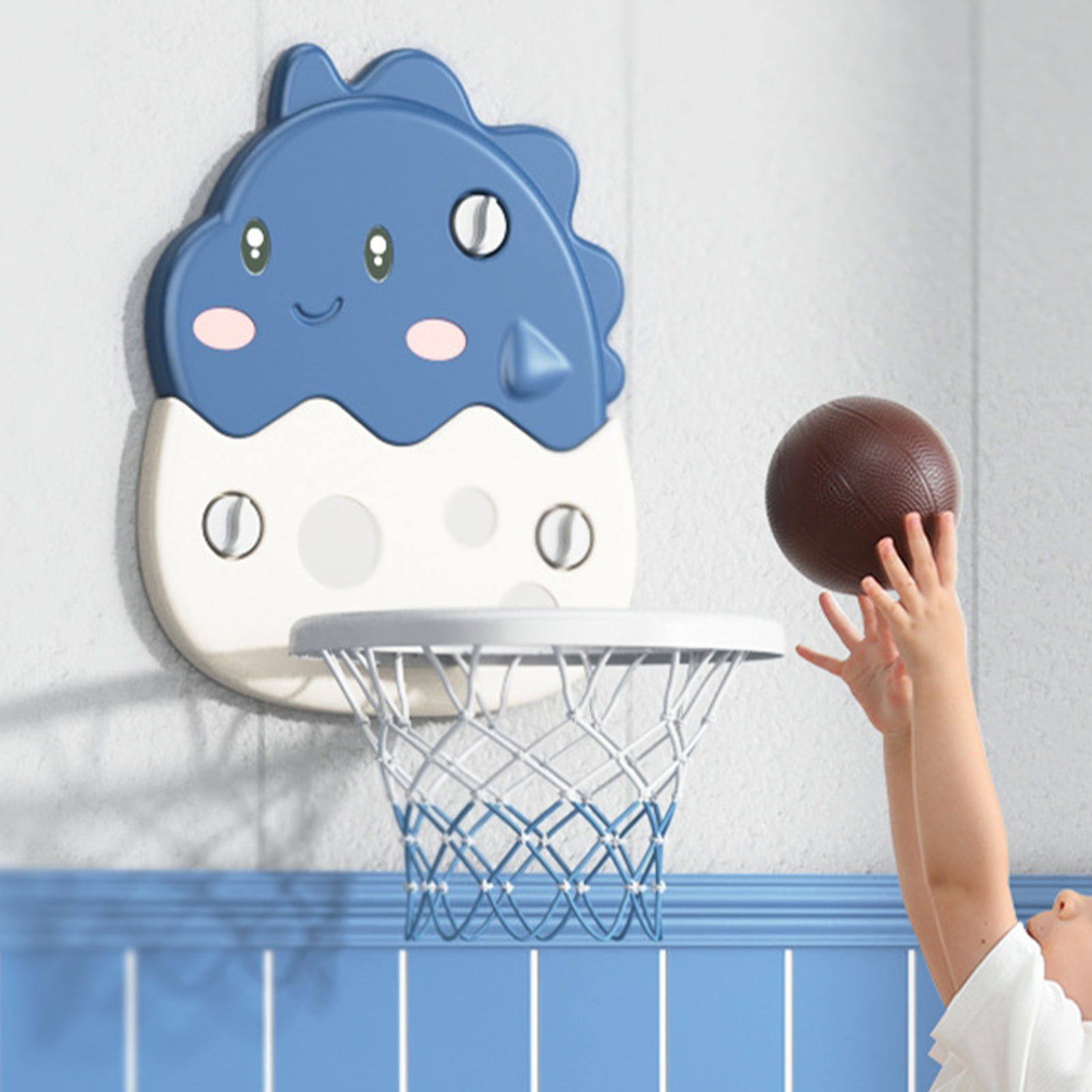 Compact Kid Basketball Kit Strong Absorption Suction Cup Design Whale ...
