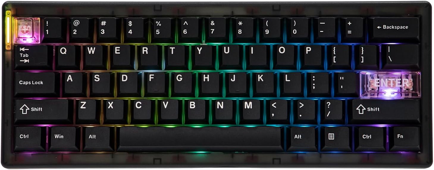 Compact Layout】 The CIDOO QK61 V2 keyboard features a 60% compact ...
