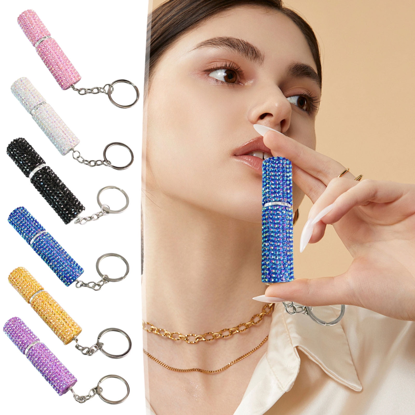 Compact Leak-Proof Perfume Spray Bottle with Keychain - Stylish ...