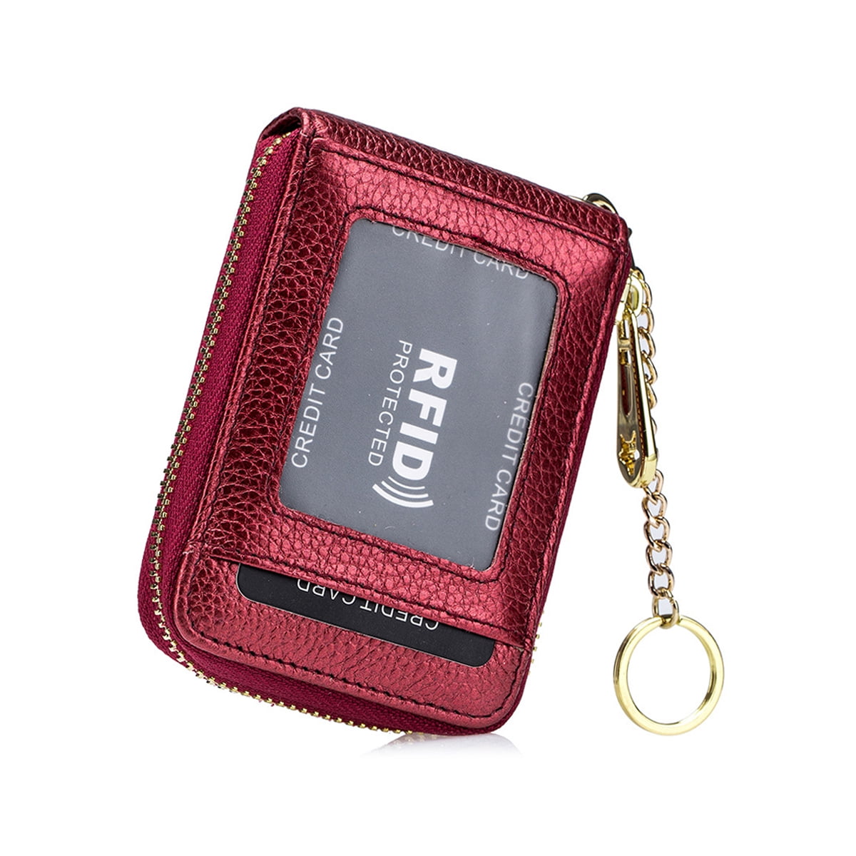 Compact Leather Case for Women & Men - Secure Credit Card Holder ...