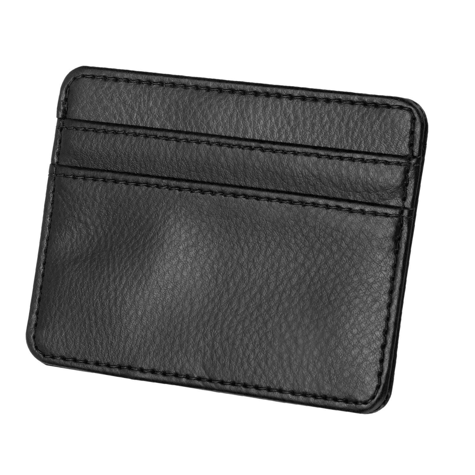 Compact Leather Credit Card Wallet, Easy to Organize With Widened Card ...