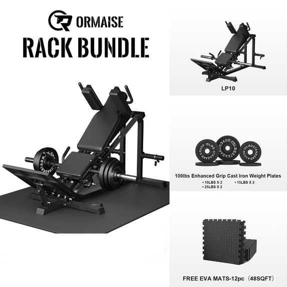 Compact Leg Press Machine with 900lb Capacity, Leg Sled and Hack Squat ...