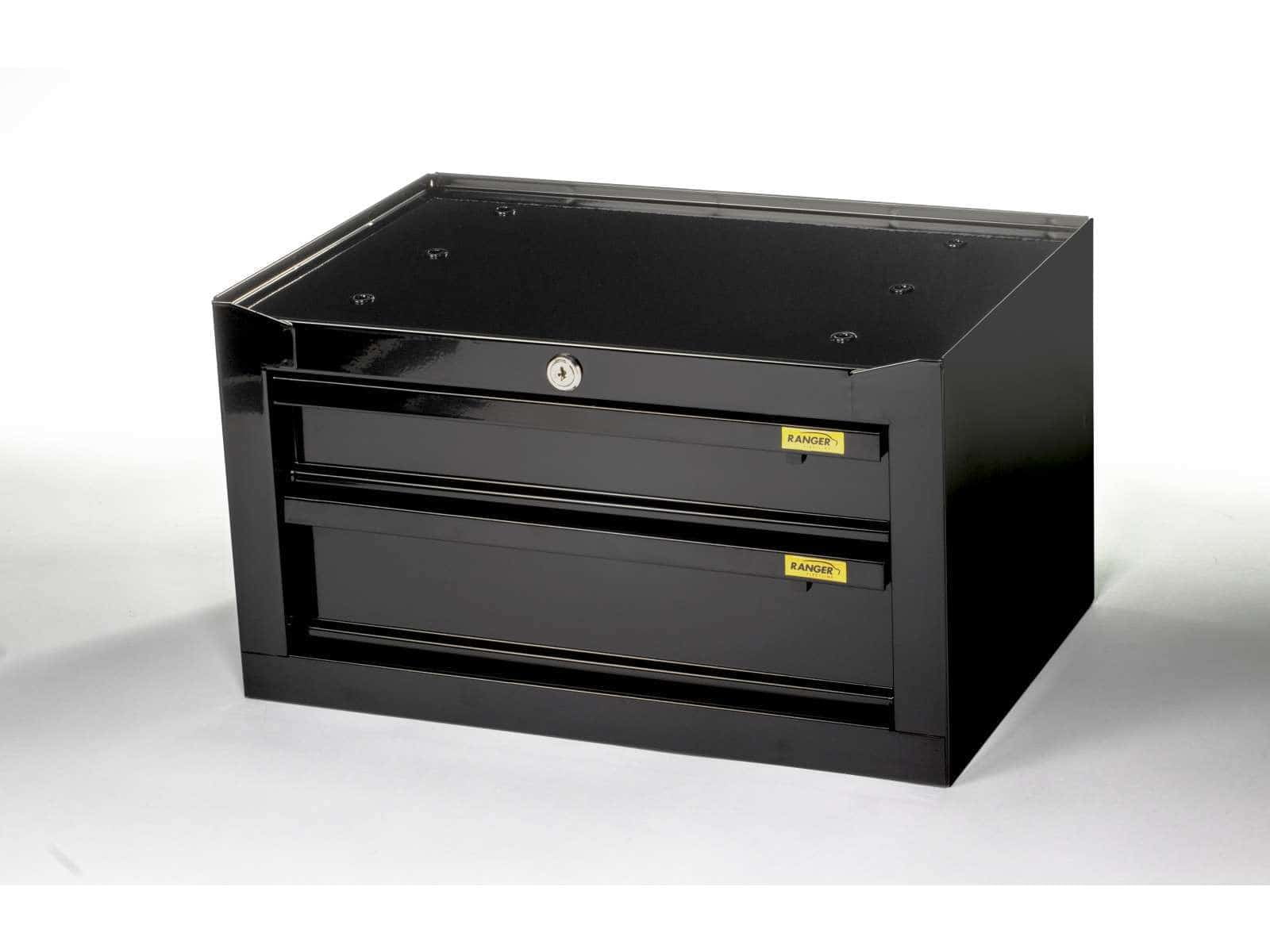 Compact Locking 2 Drawer Steel Cabinet with Finger Latches, Fleetline ...