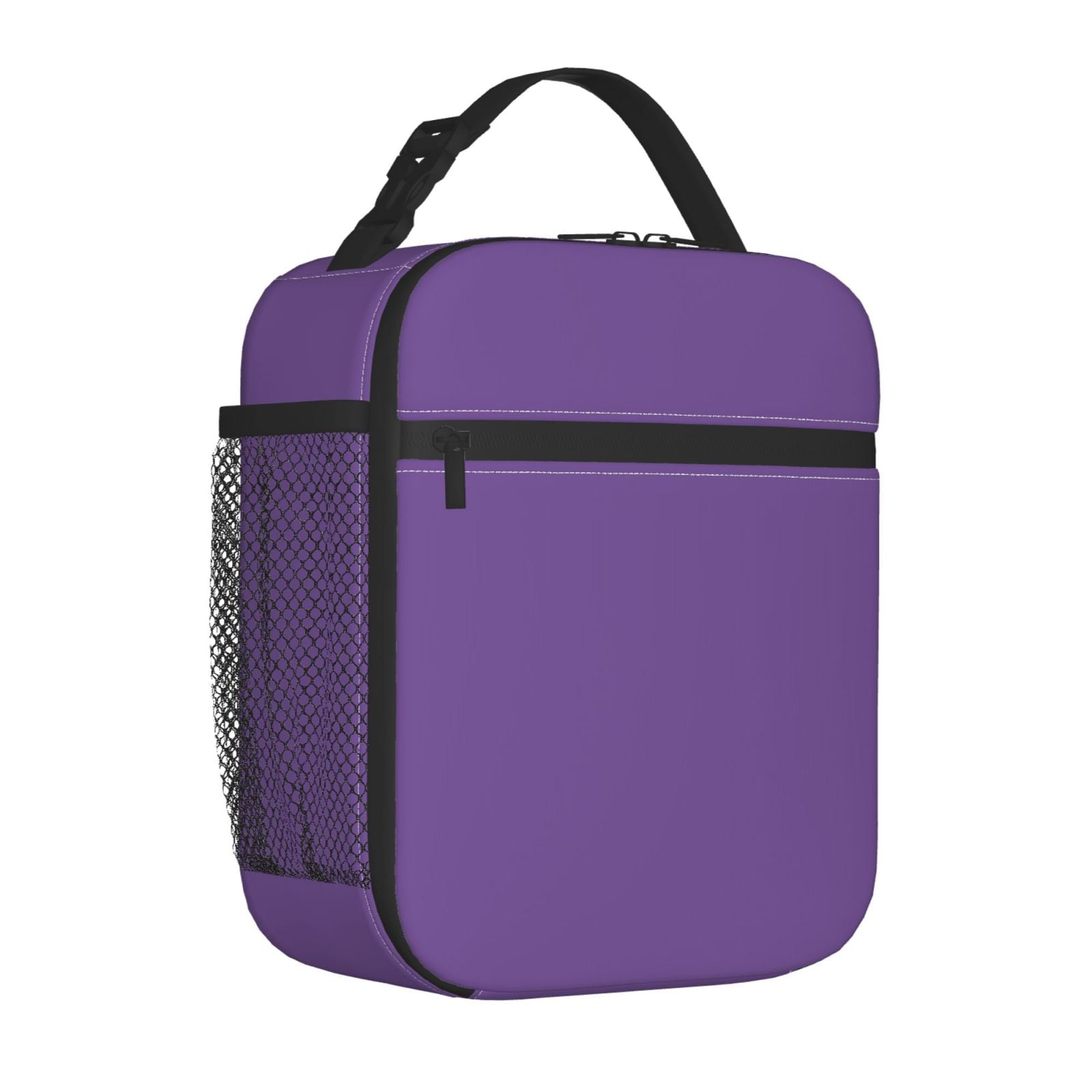 Compact Lunch Bag Reusable Insulated Lunch Tote with Side Mesh Pocket ...