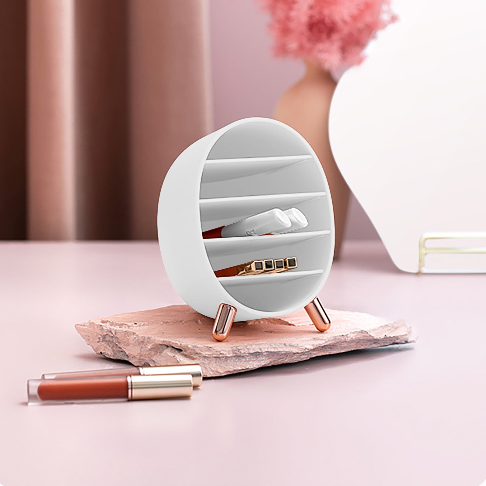 Compact Makeup Organizer for Girls Women, Desktop Display Case for ...