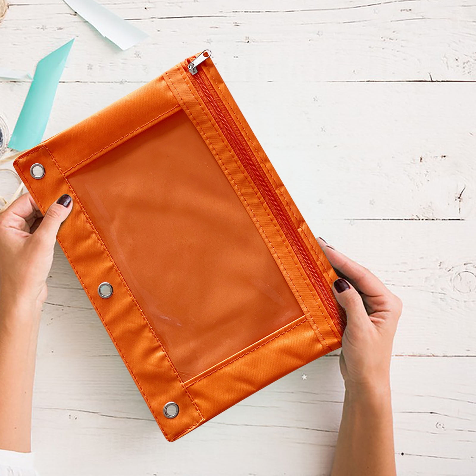 Compact Makeup Organizer,Travel Toiletry Holder,Waterproof Zipper ...