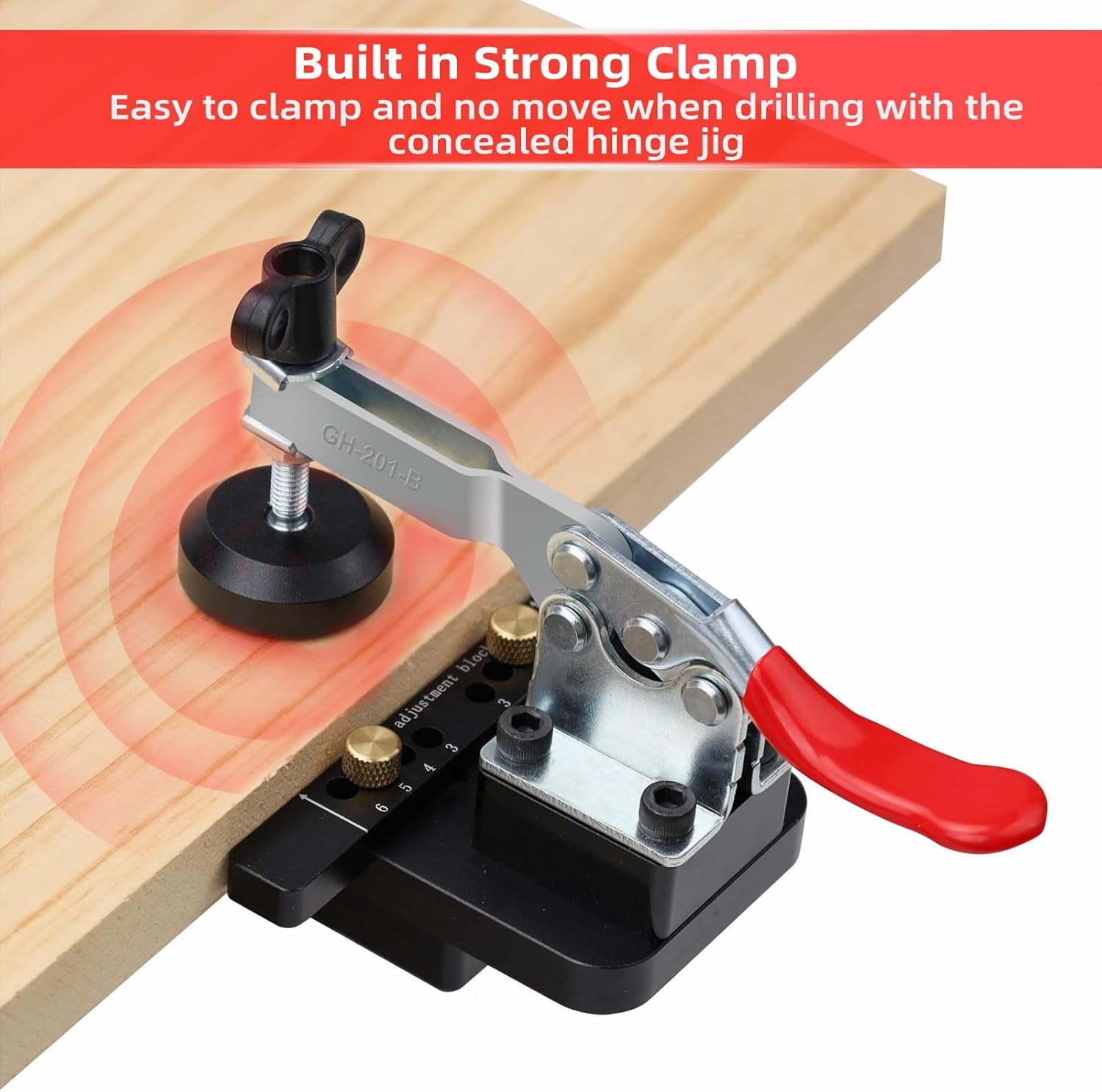 Compact Metal Concealed Hinge Jig with Quick Clamp,35mm Cabinet Hinge ...