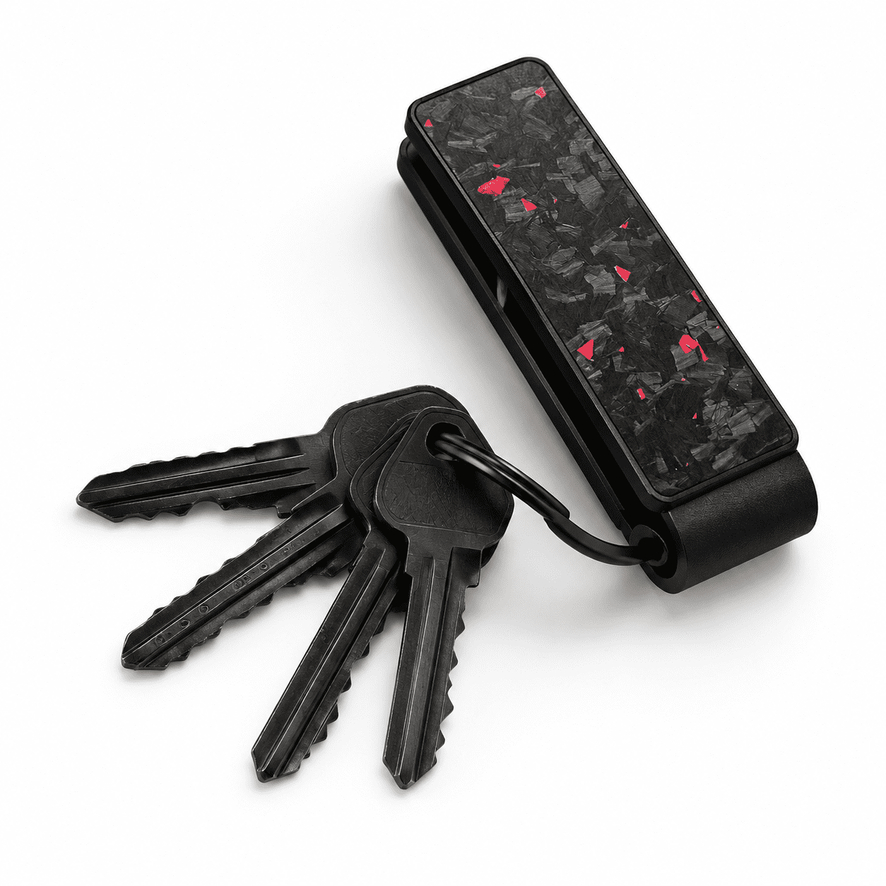 Compact Metallic Aluminum Key Organizer Holder Keychain With Pocket ...