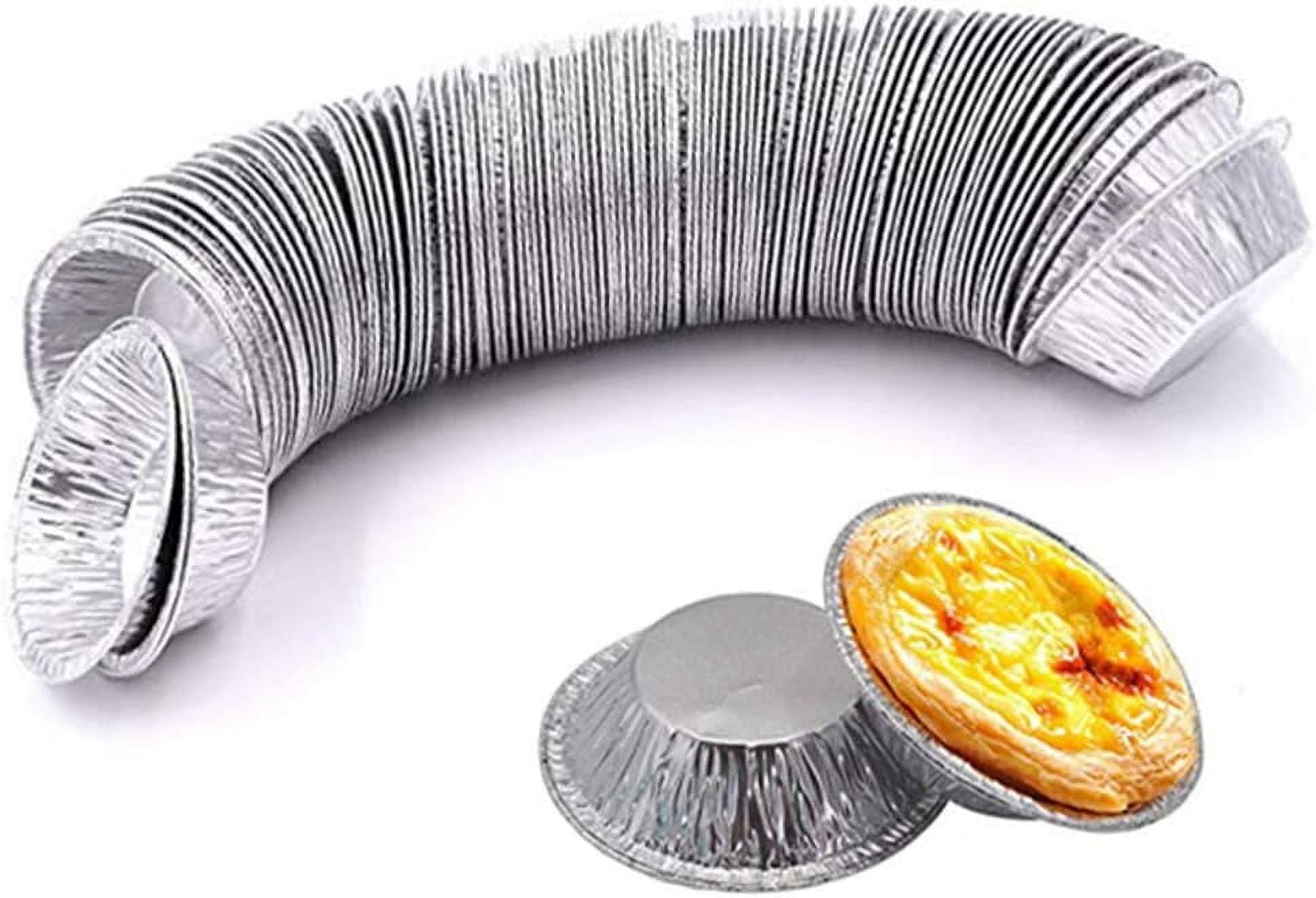 Compact Mini Pie Pans, Reusable Silver Tone Aluminum Foil Bakeware For ...