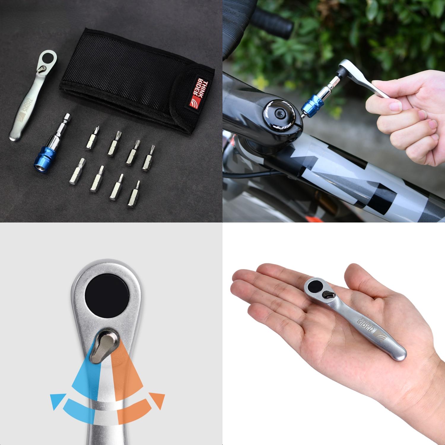 Compact Mini Ratchet Spanner Set with Quick Release Single Ended Socket ...