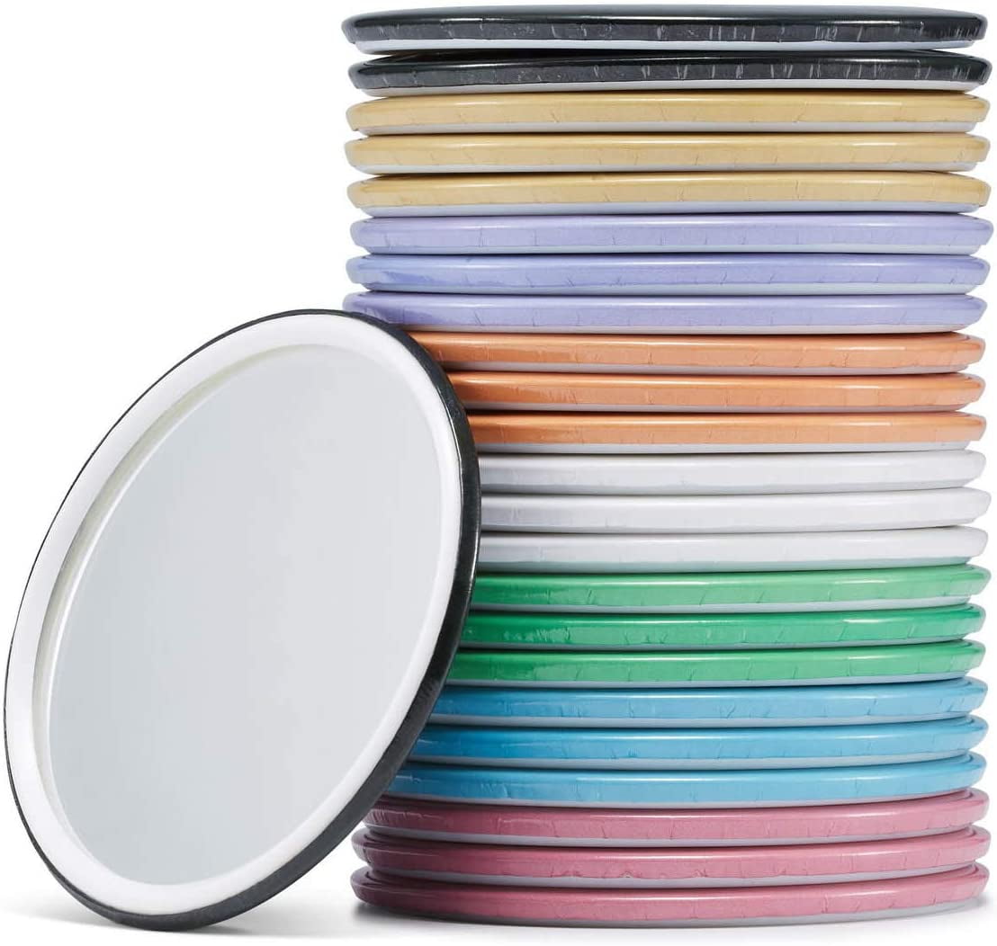 Compact Mirror Bulk Round Makeup Glass Mirror for Purse Great Gift 2.5 ...
