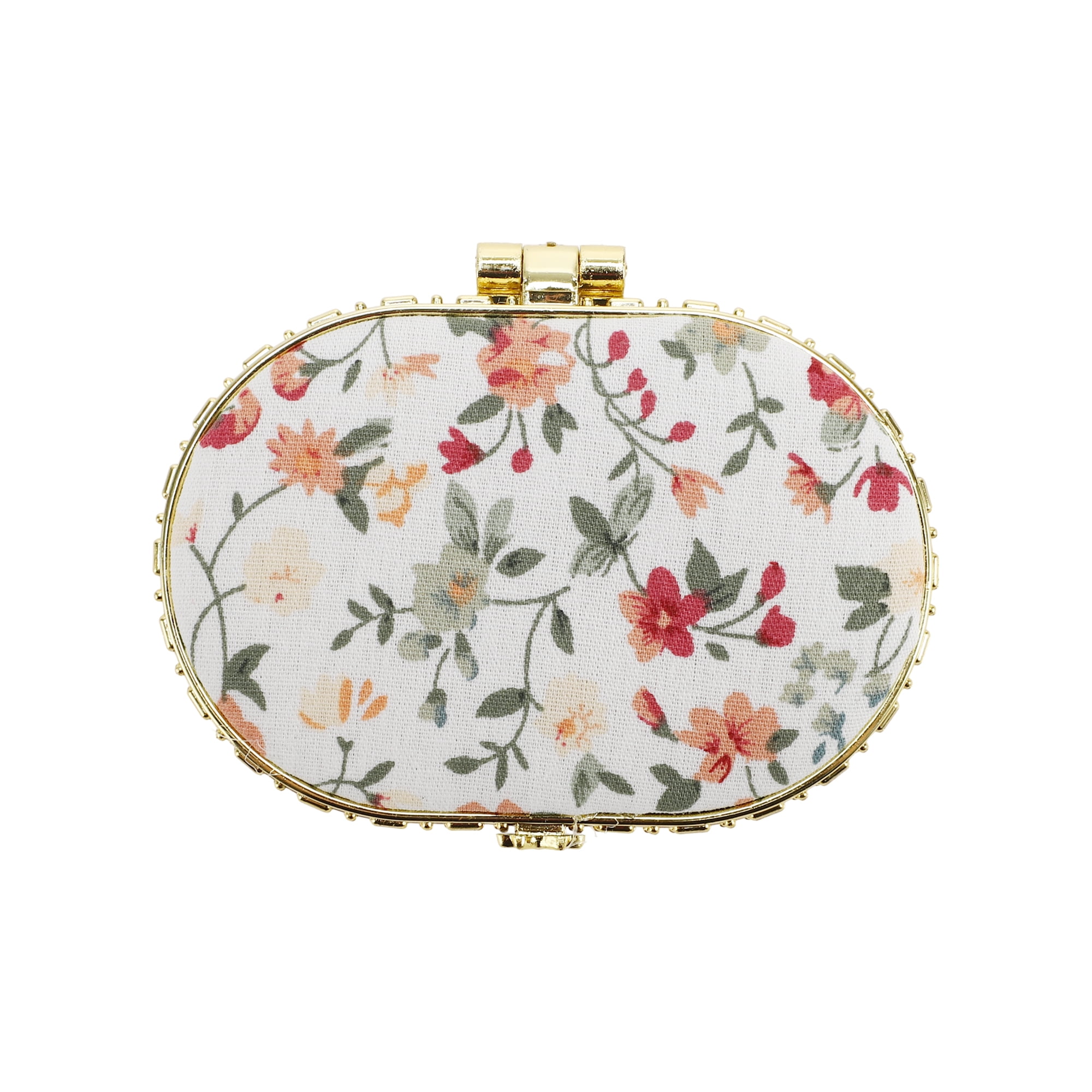 Compact Mirror for Purses Flower Pocket Mirror Oval Mini Mirror Floral ...