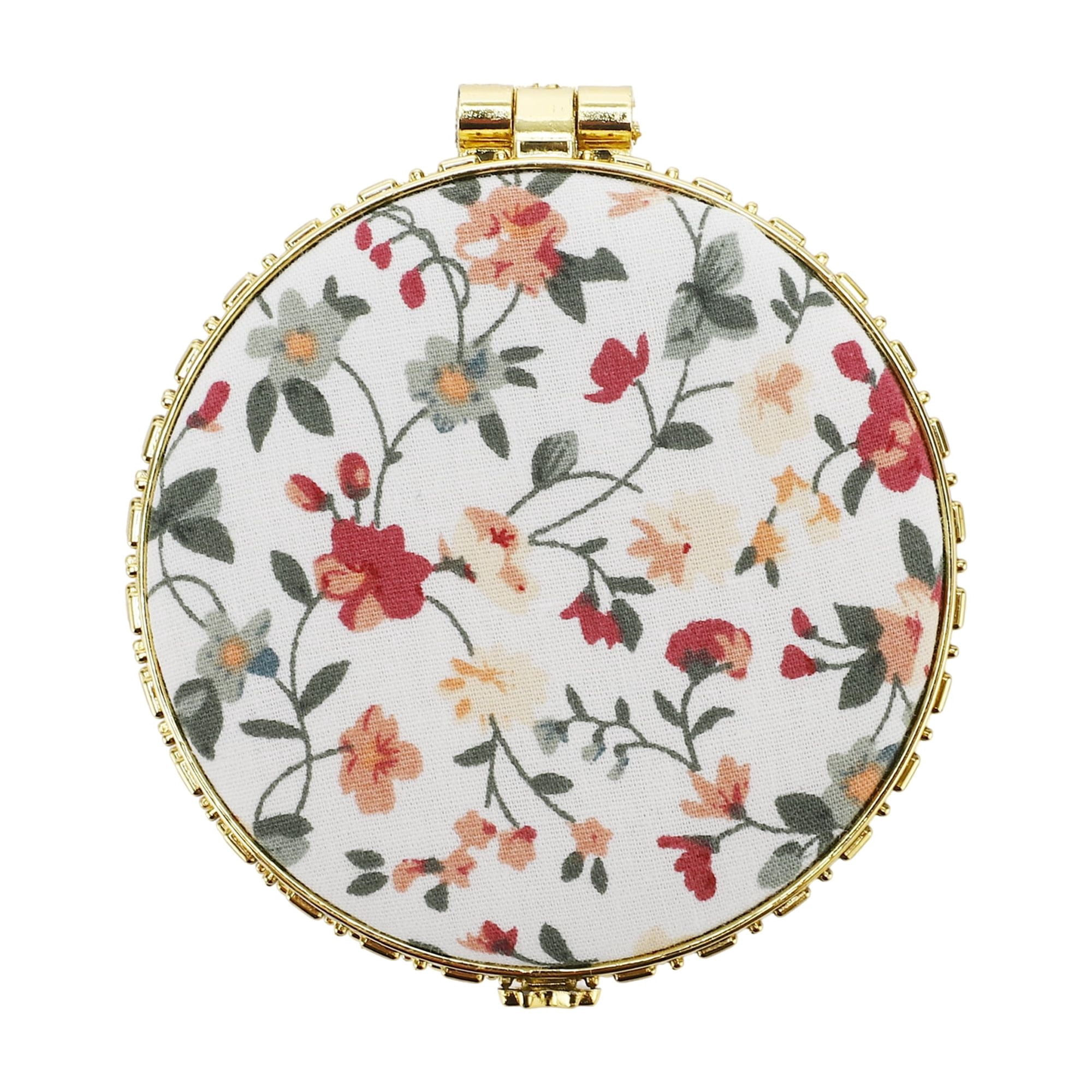 Unique Bargains Compact Mirror for Purses Flower Pocket Mirror Round ...