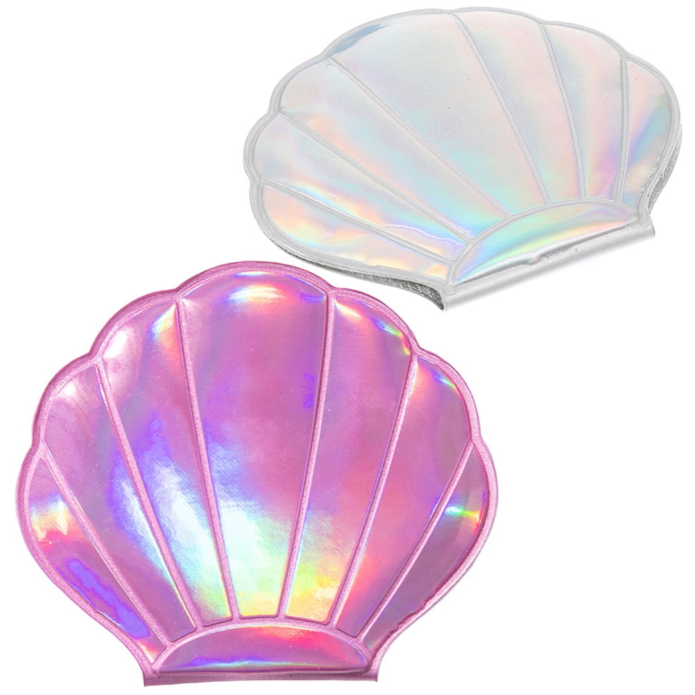 Compact Mirror2Pcs Creative Seashell Shape Makeup Mirror Outdoor Use ...