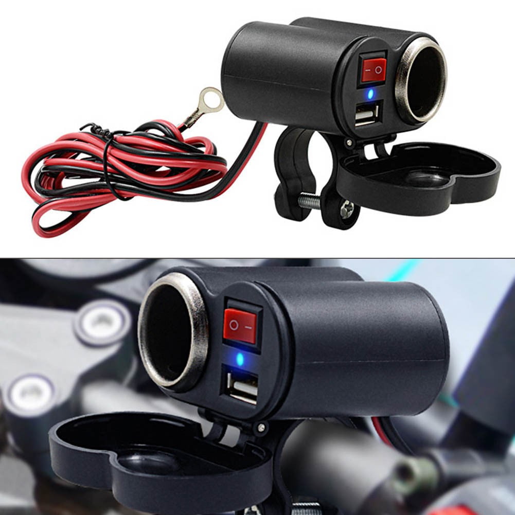 Compact Motorcycle USB Charger for Mobile Devices Straightforward Setup ...