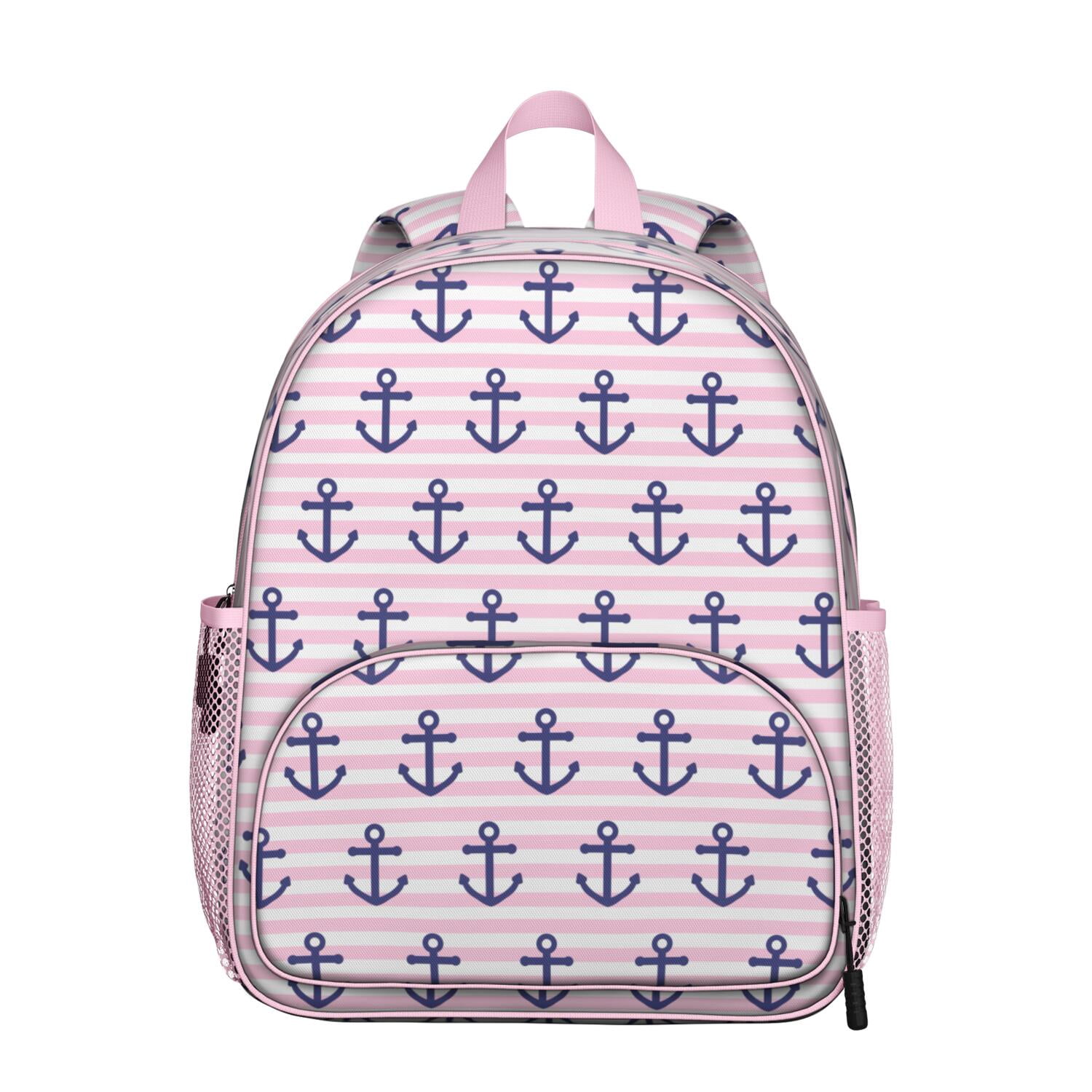 Compact Nautical Backpack with Coastal and Marine Print, Lightweight ...