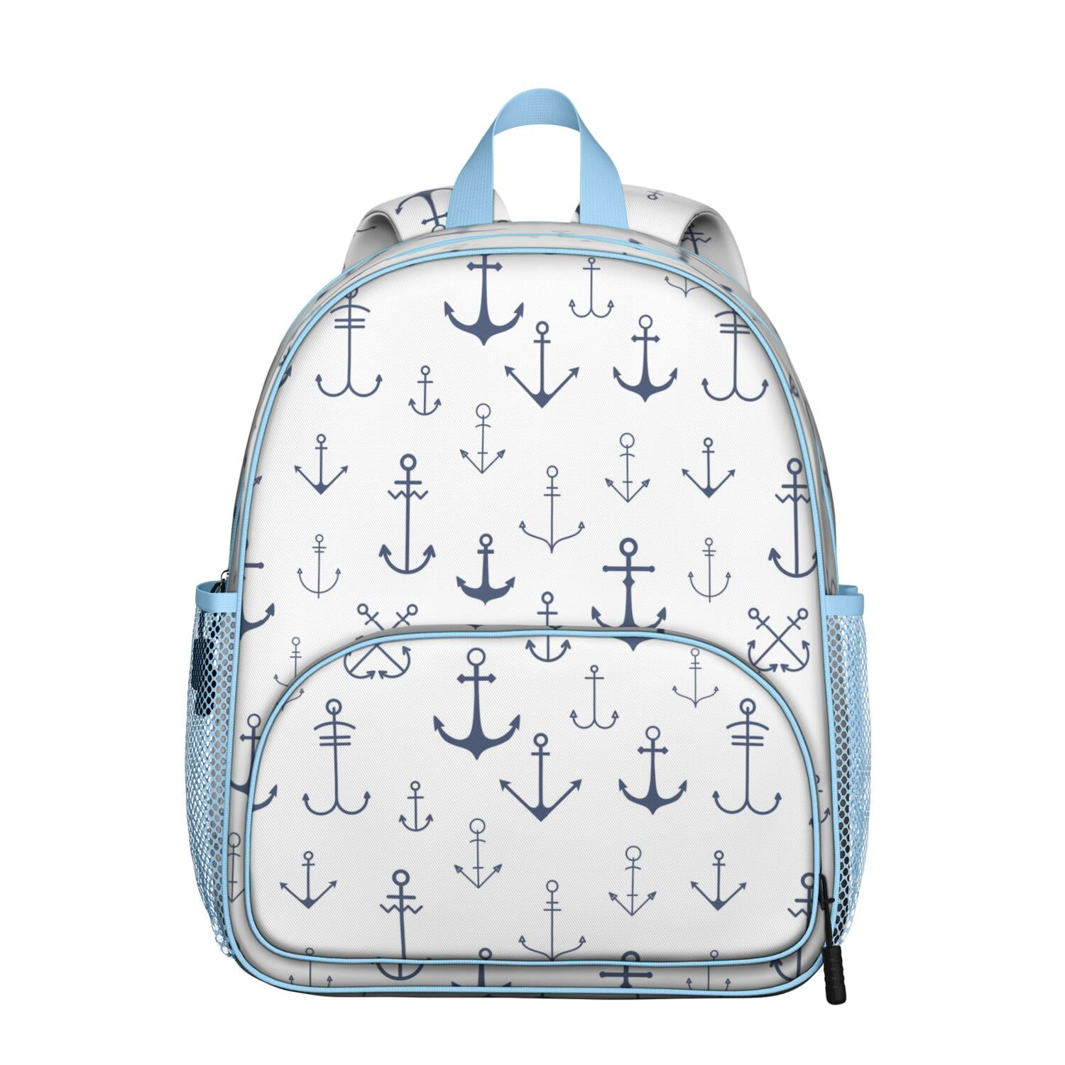 Compact Nautical Backpack with Ship, Sail and Wave Pattern, Ideal for ...
