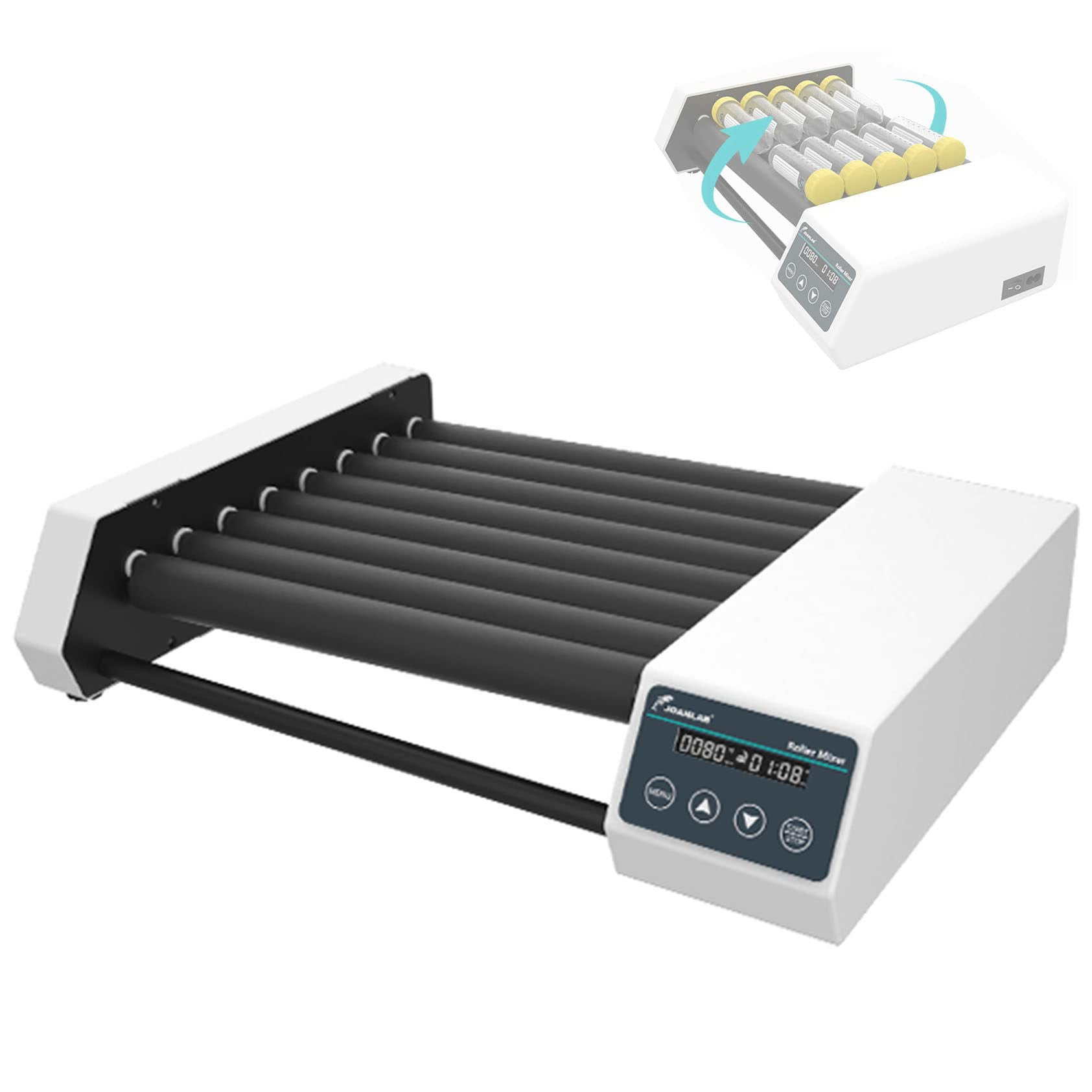 Compact Orbital Digital Shaker, Roller Blender, Adjustable Speed 20-80 ...
