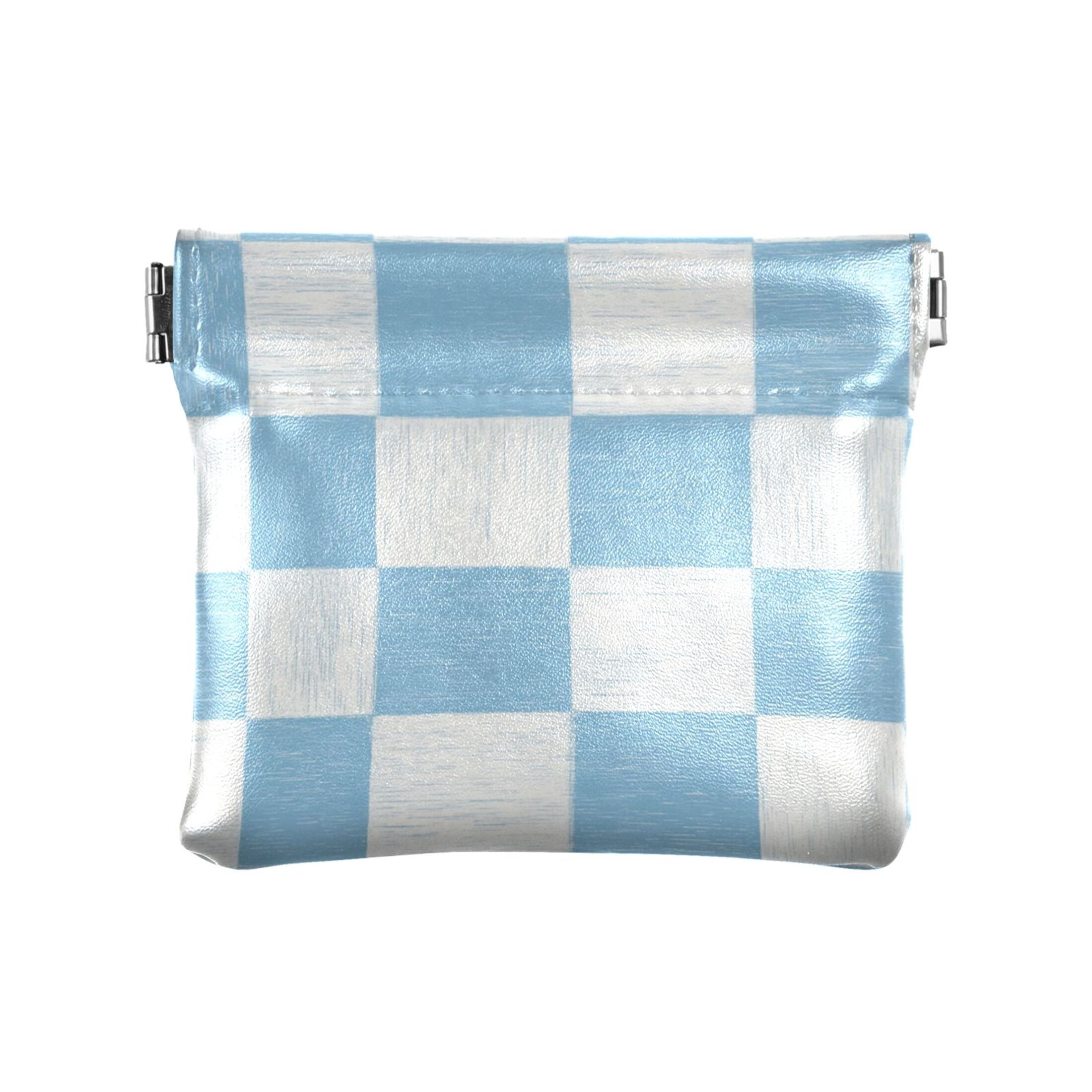 Compact PU Leather Coin Purse Small Spring-Frame Wallet Change Pouch ...