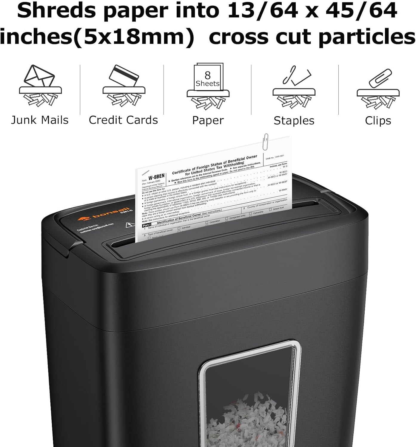 Compact Paper Shredder - Small Cortadora de Papel for Home or Office ...