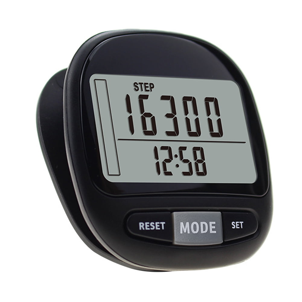 Compact Pedometer LCD Screen Step Counter Step Tracker Digital Display ...