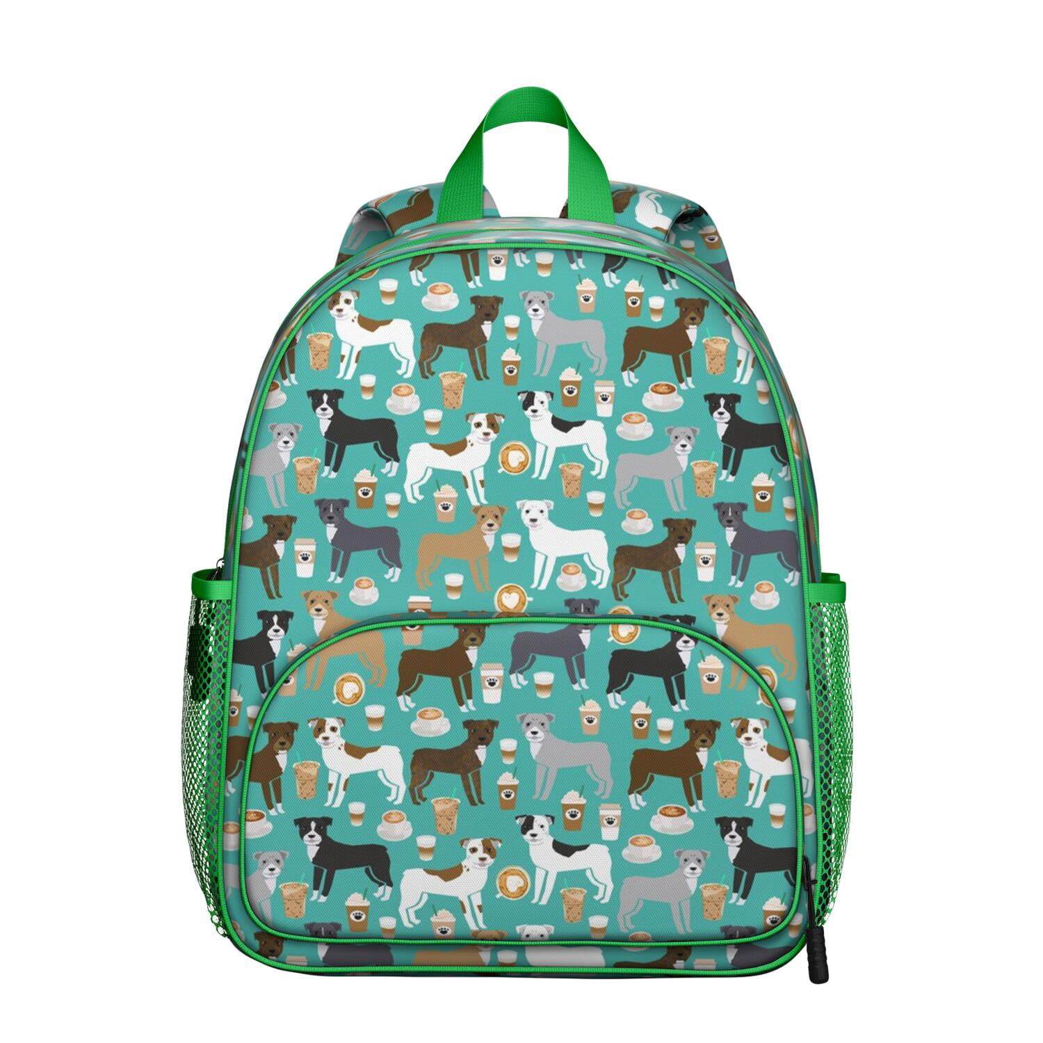 Compact Pet Lover Small Backpack with Puppy and Paw Print, Lightweight ...