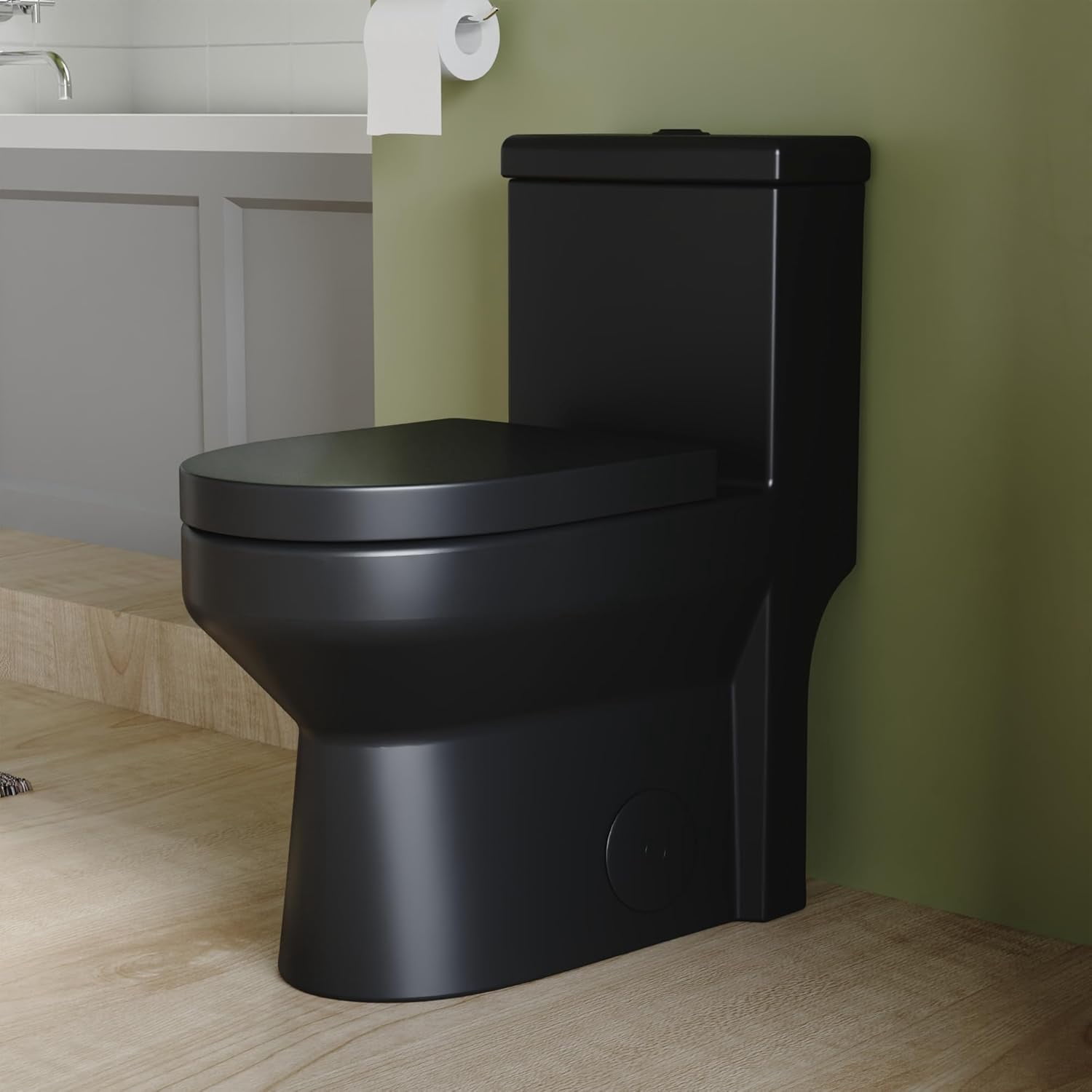 Compact Piece Toilet with Comfortable Seat Height Modern Toilet for ...