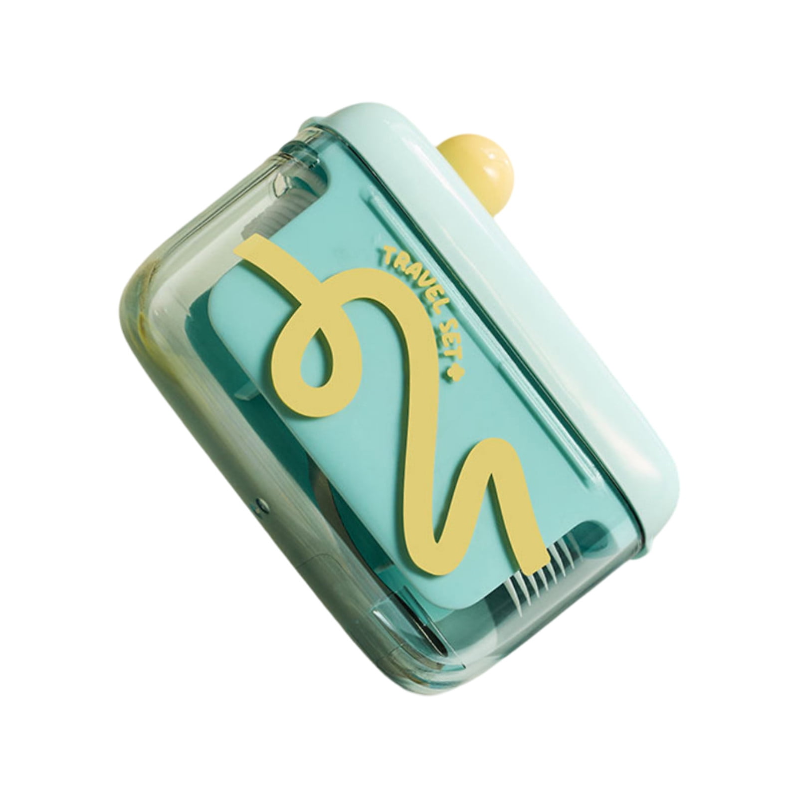 Compact Portable Pick Dispenser Travel with Clear Cover Holds 15 ...