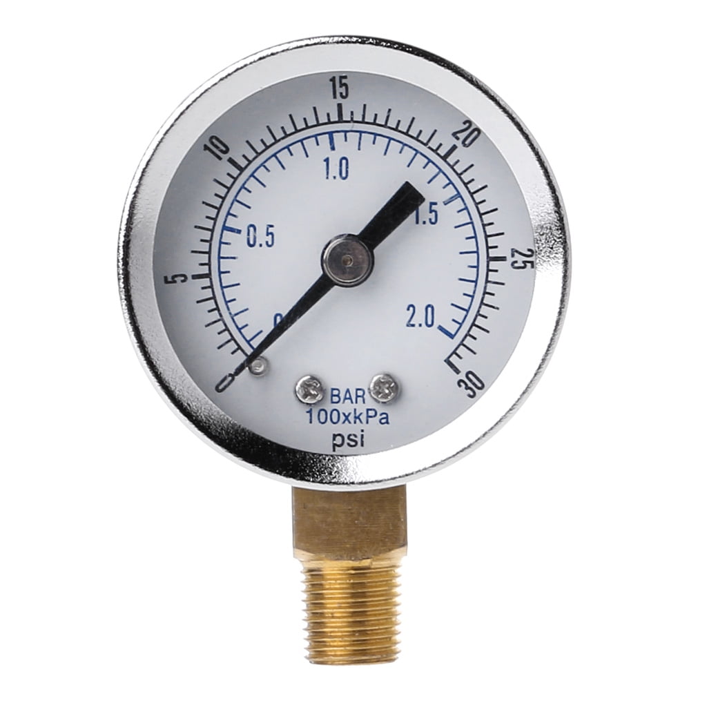 Compact Pressure Gauge 1/8" NPT Pressure Gauge Air Compressor Hydraulic ...