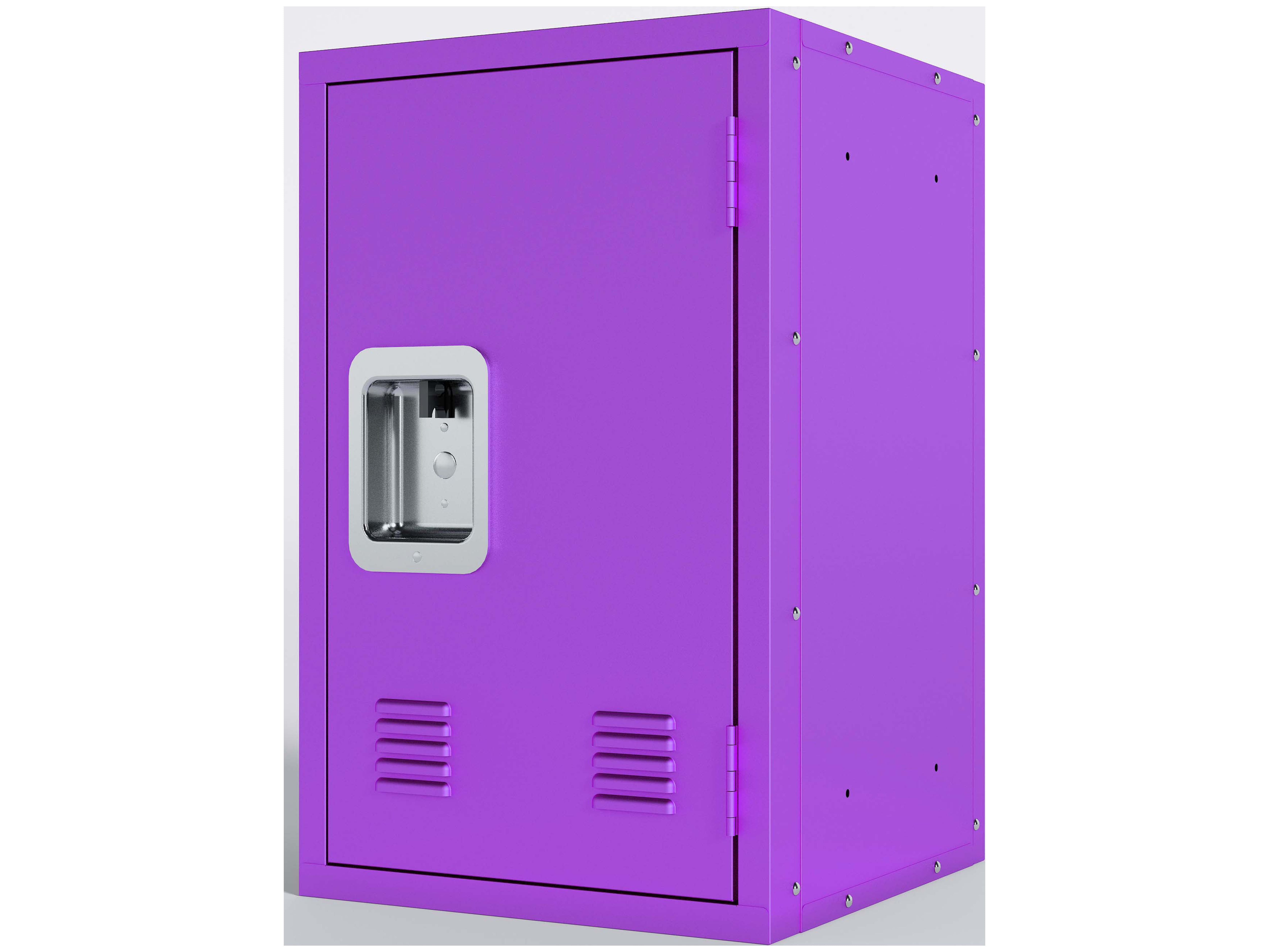 Compact Purple Steel Storage Cabinet: Detachable, Ample Storage Space ...