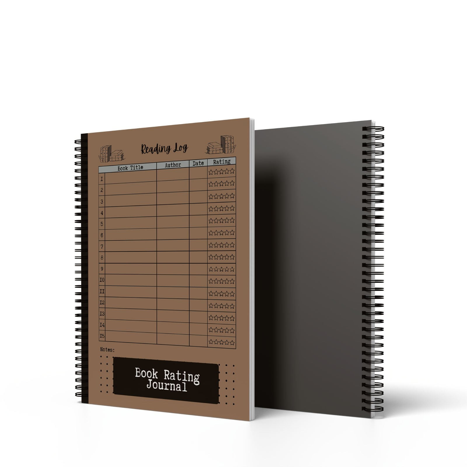 Compact Reading Journal Track Your With Book Ratings Notes & Lists ...