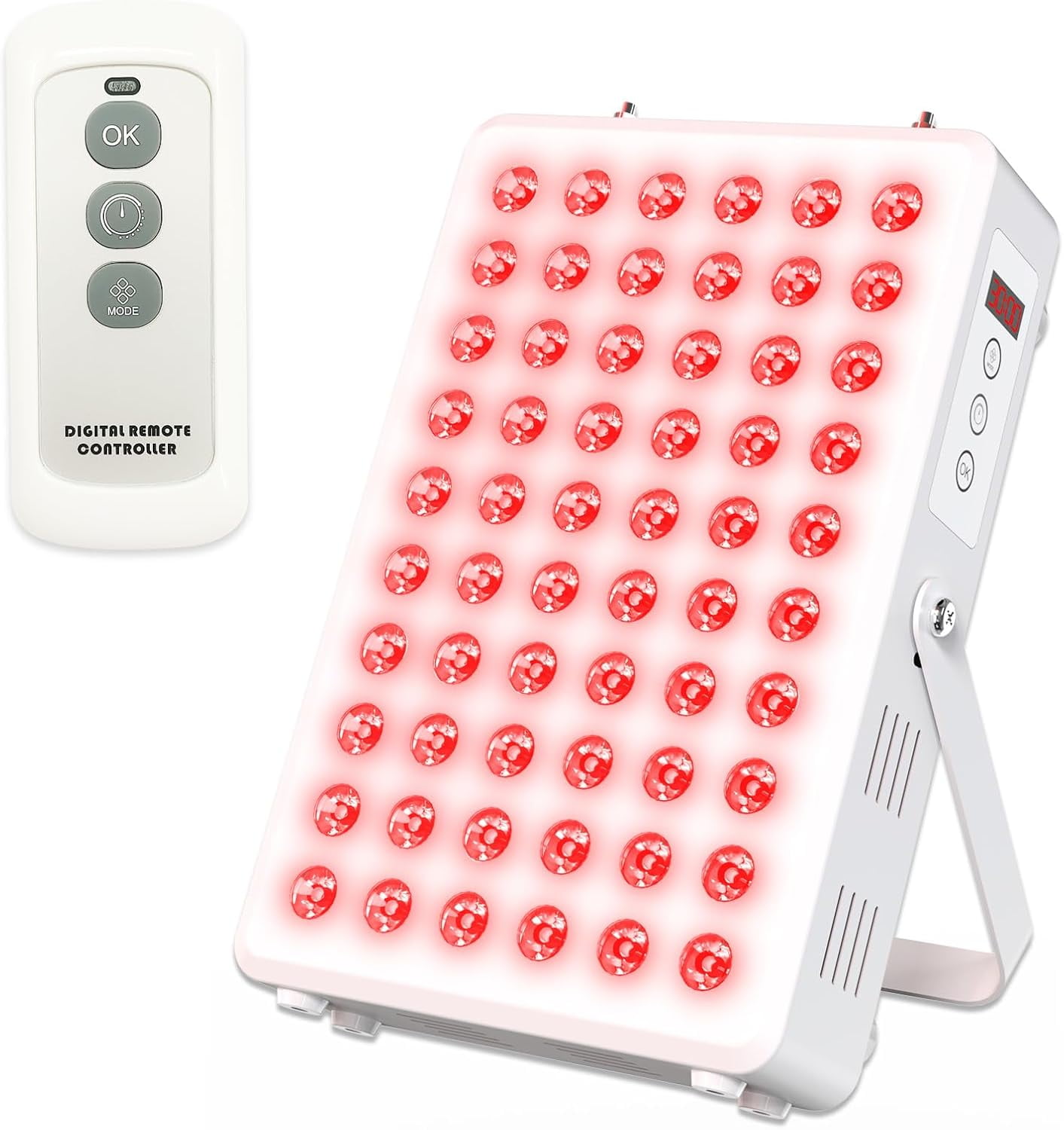 Compact Red Light Panel with Wireless Remote, Targeted Infrared Light ...