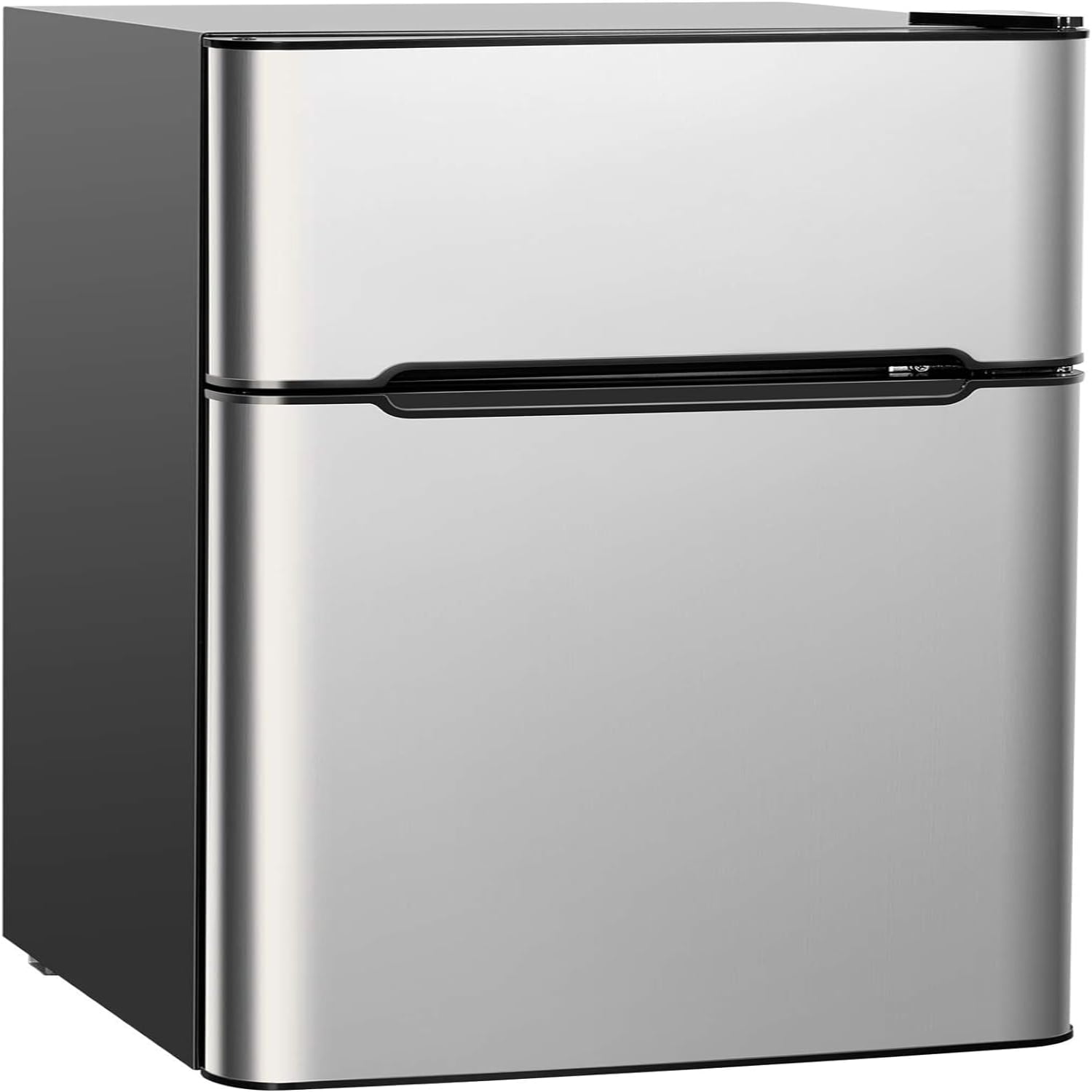 Compact Refrigerator 3.2 cu ft. Unit 2-Door Mini Freezer Cooler Fridge ...