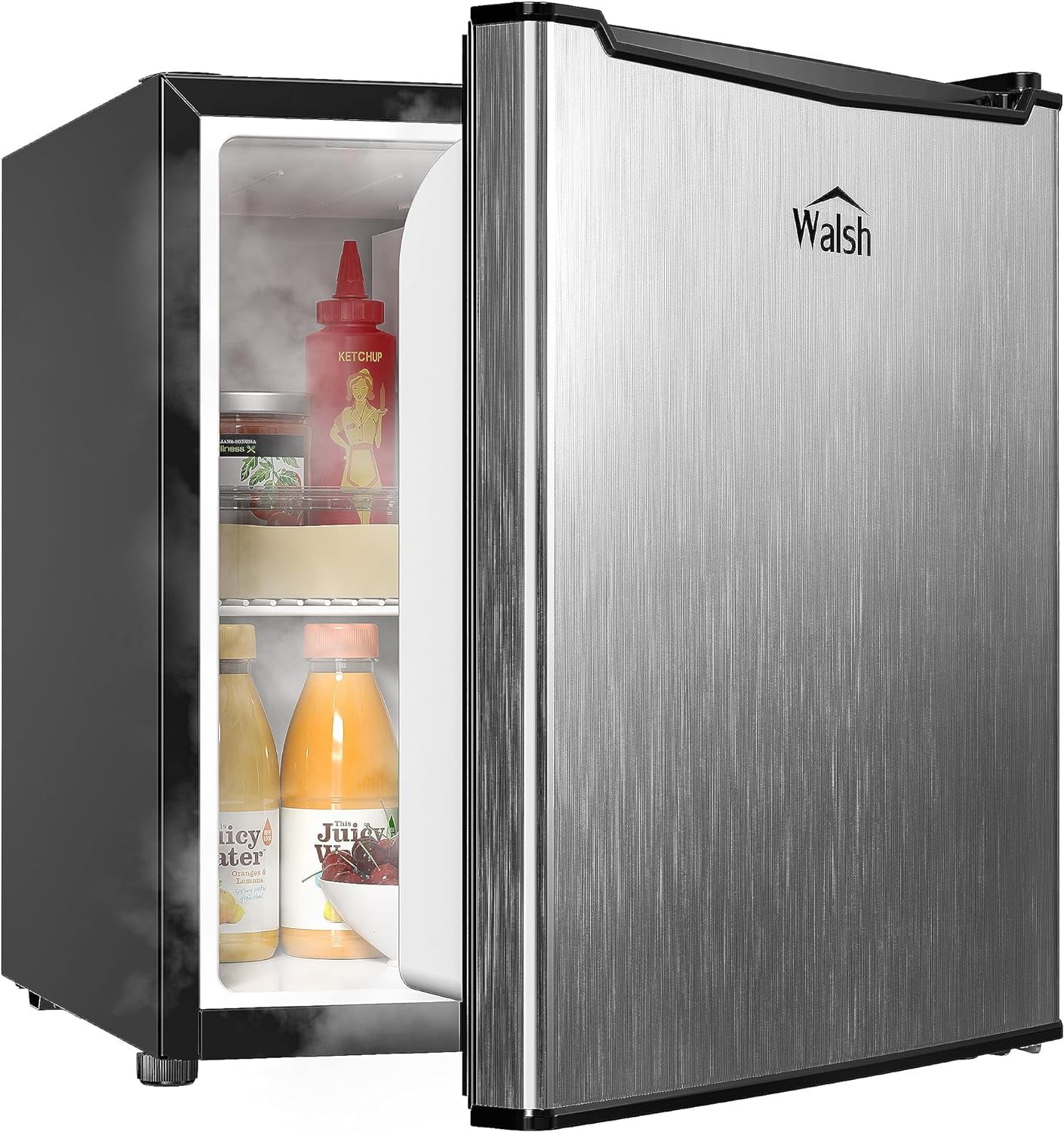 Compact Refrigerator, Single Door Mini Fridge, Energy Efficient ...