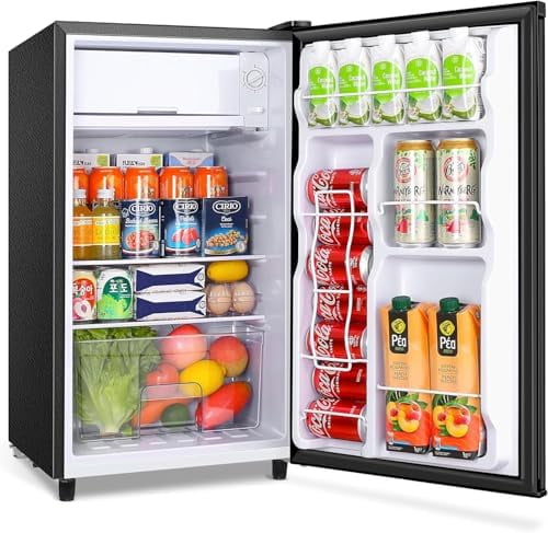 Compact Refrigerator with Inner Freezer 3.2 Cu.Ft Single Door Small ...